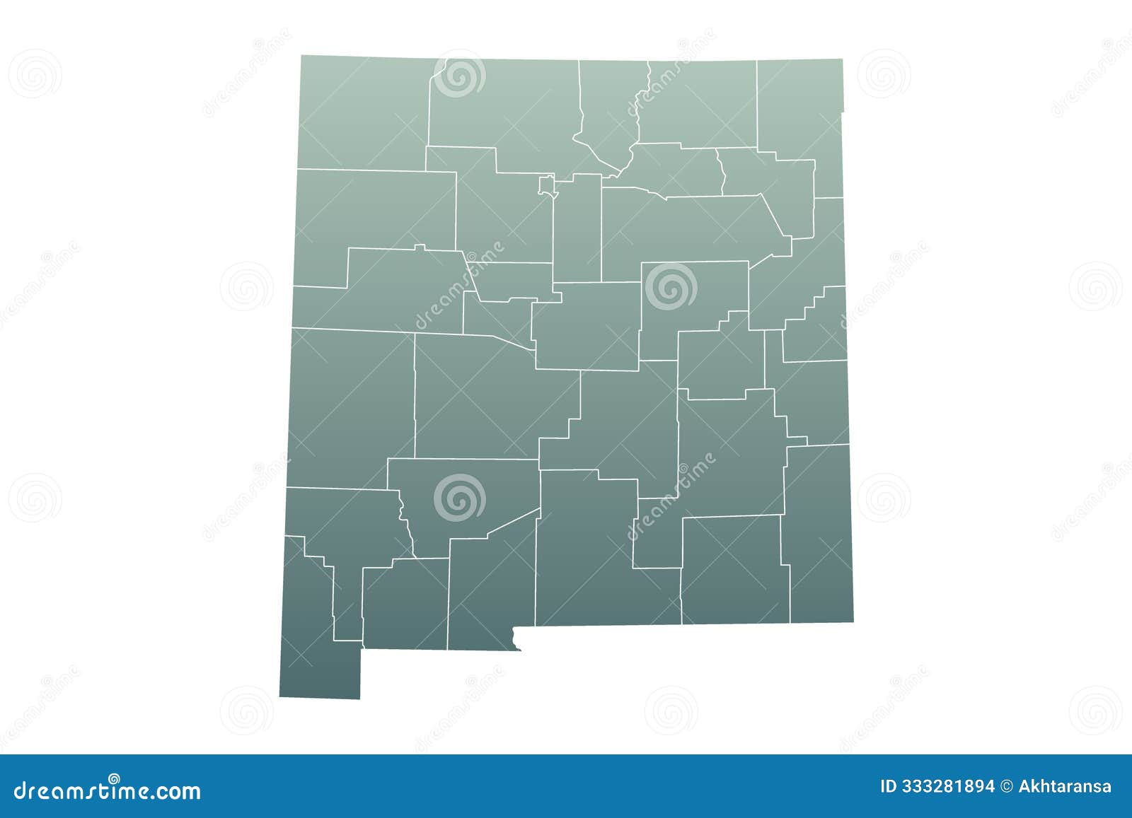 New Mexico Administrative Map. Counties Map of New Mexico, Blank Map ...