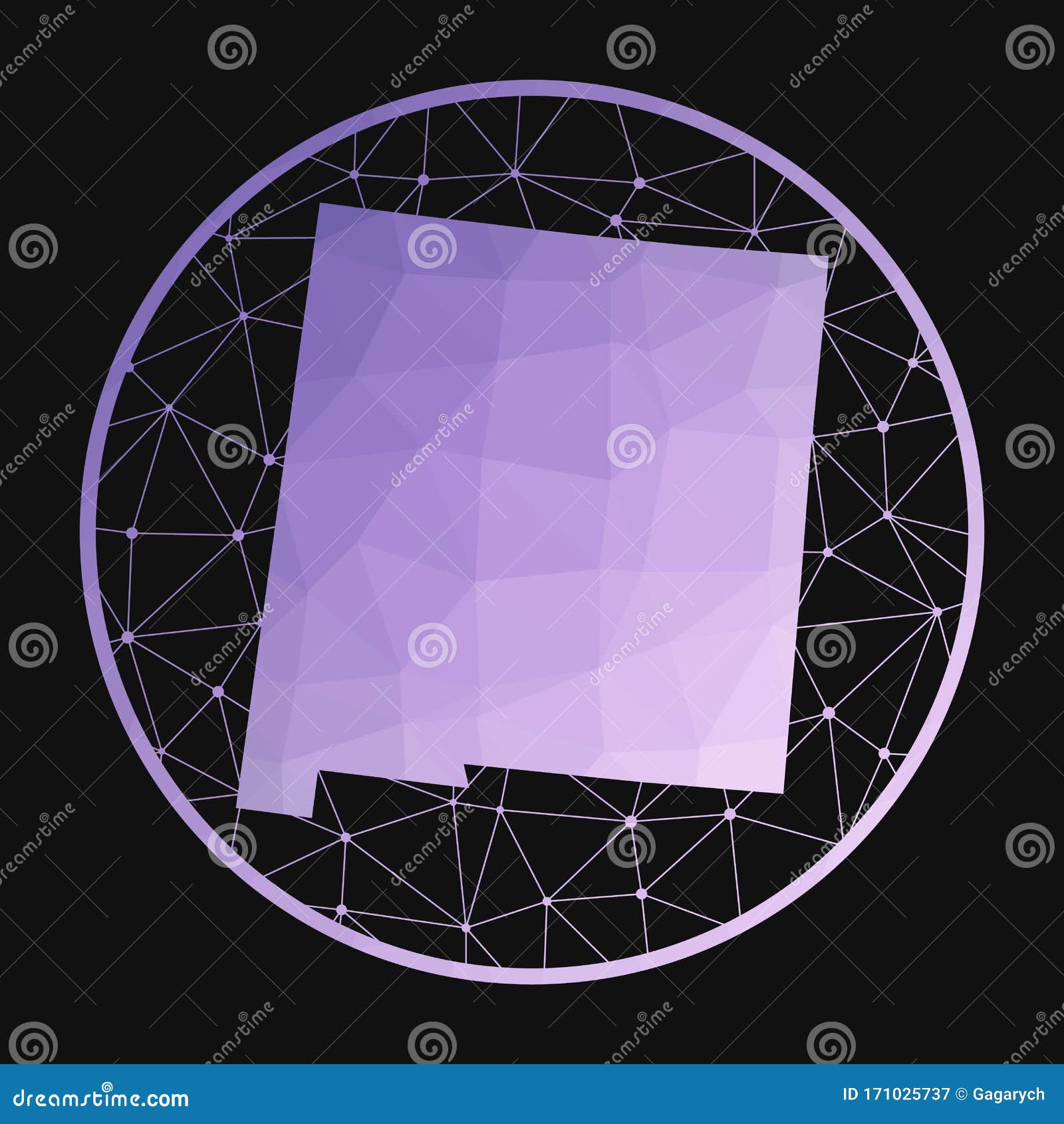 New Mexico icon. stock vector. Illustration of diamond - 171025737