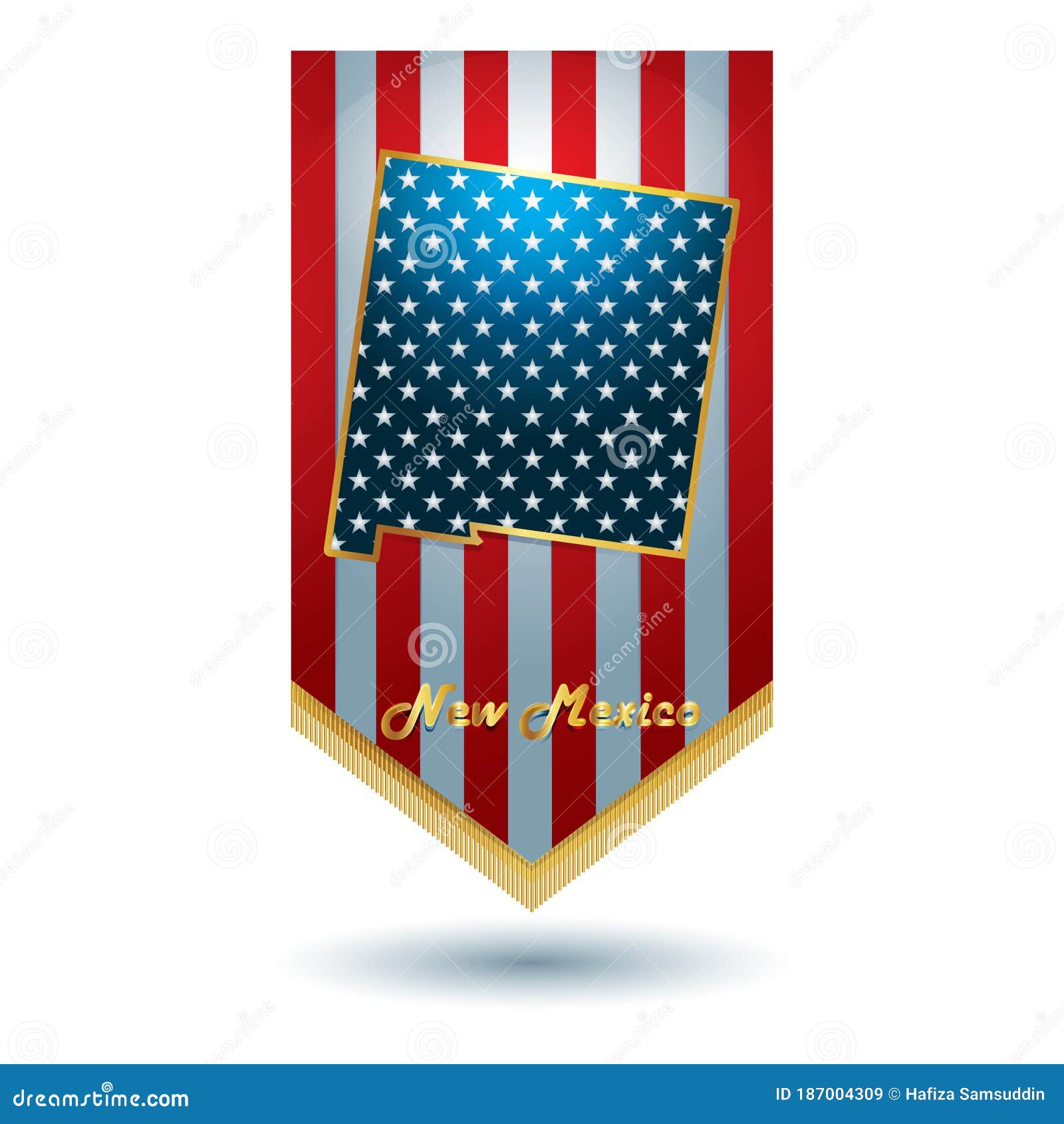 New Mexico State Banner. Vector Illustration Decorative Design Stock ...
