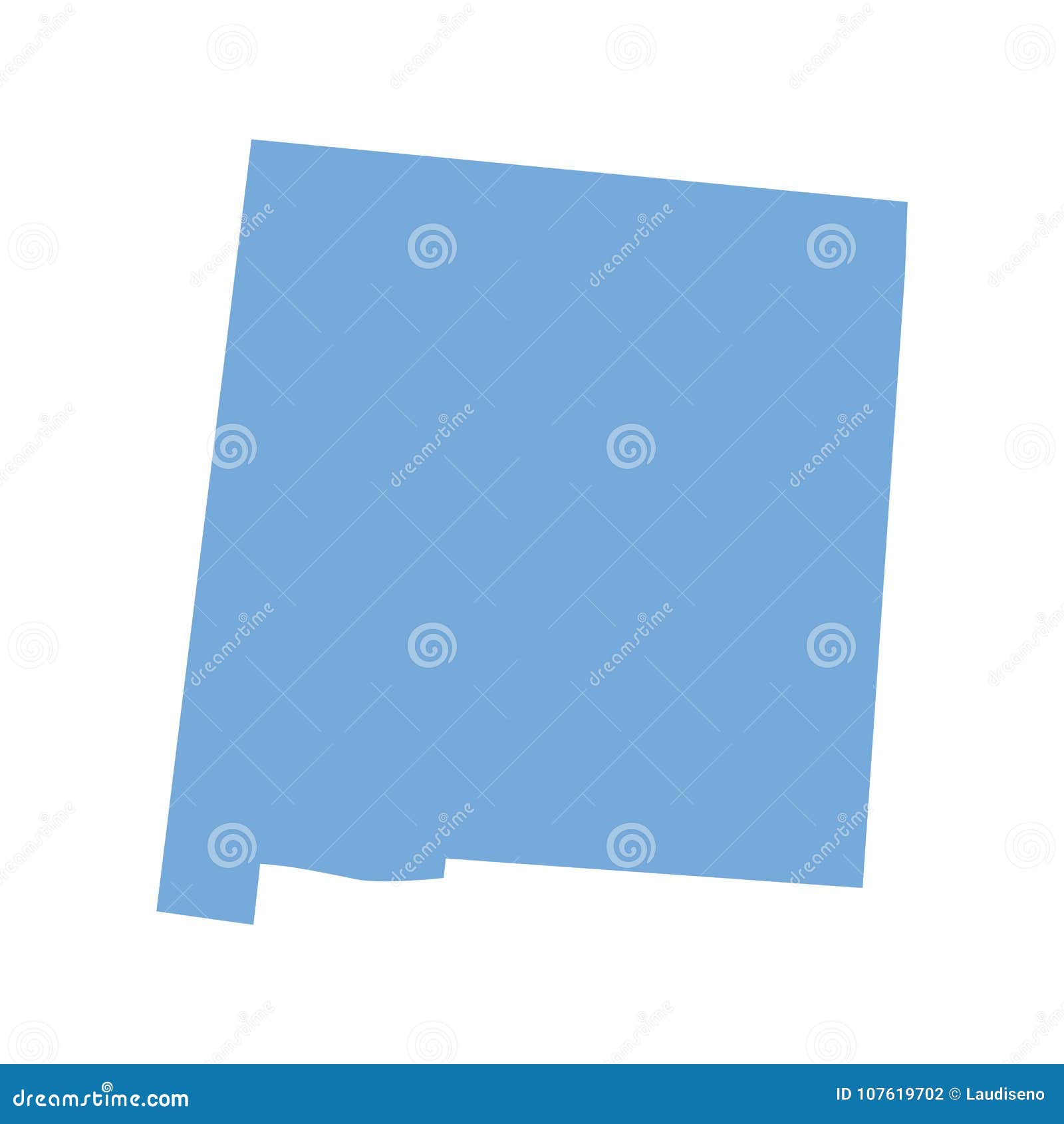 New Mexico State map stock vector. Illustration of country - 107619702