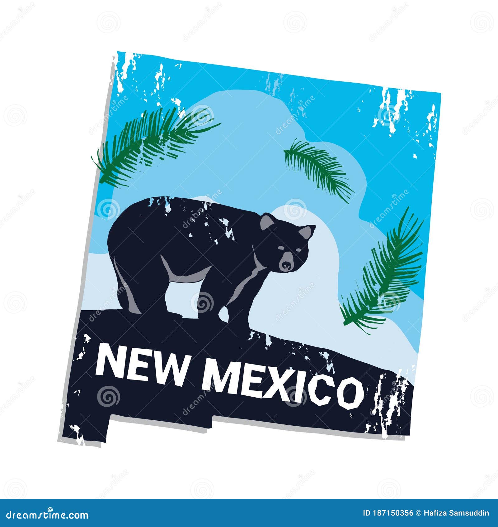 New Mexico State. Vector Illustration Decorative Design Stock Vector ...