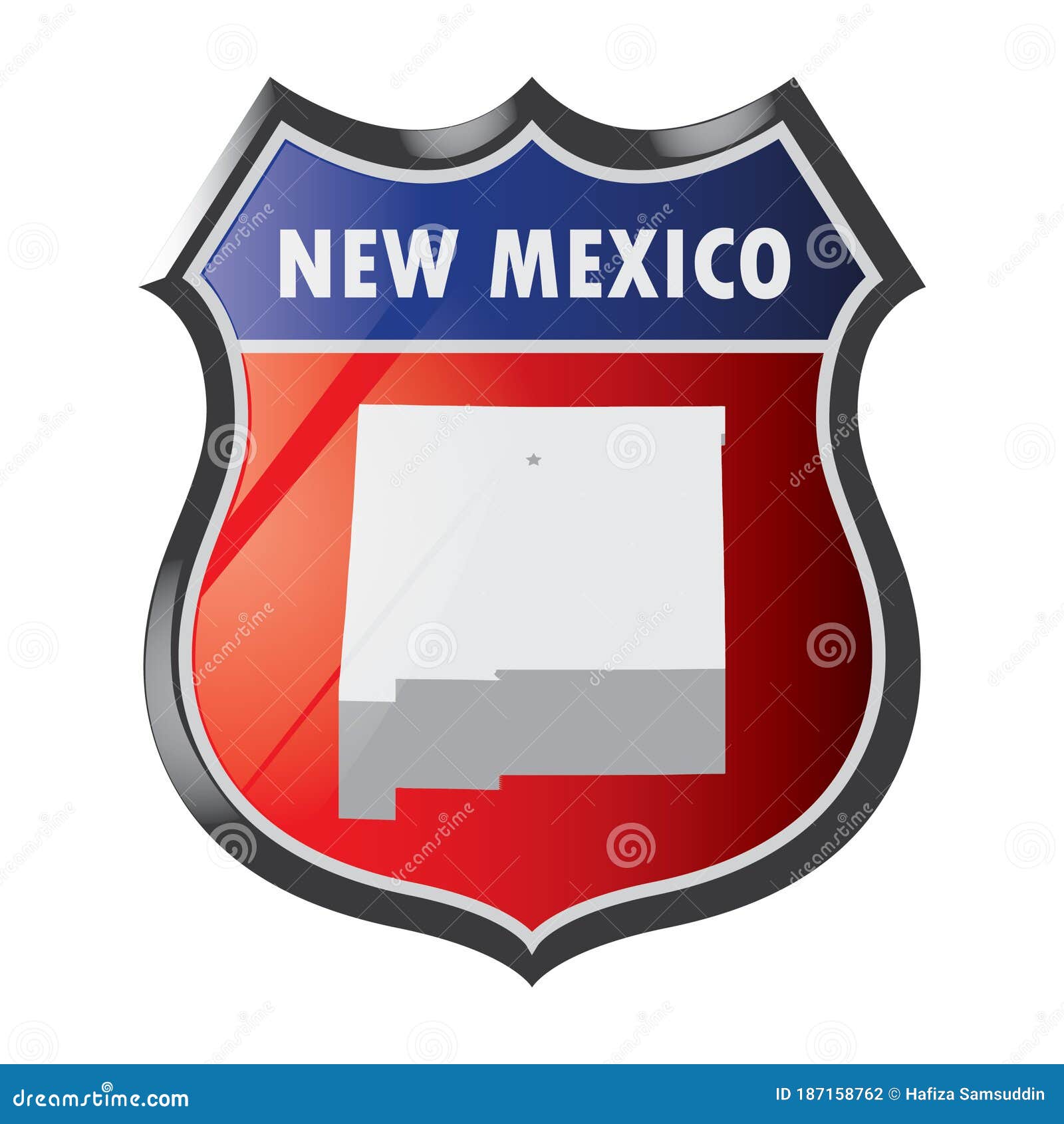 New Mexico State. Vector Illustration Decorative Design Stock Vector ...