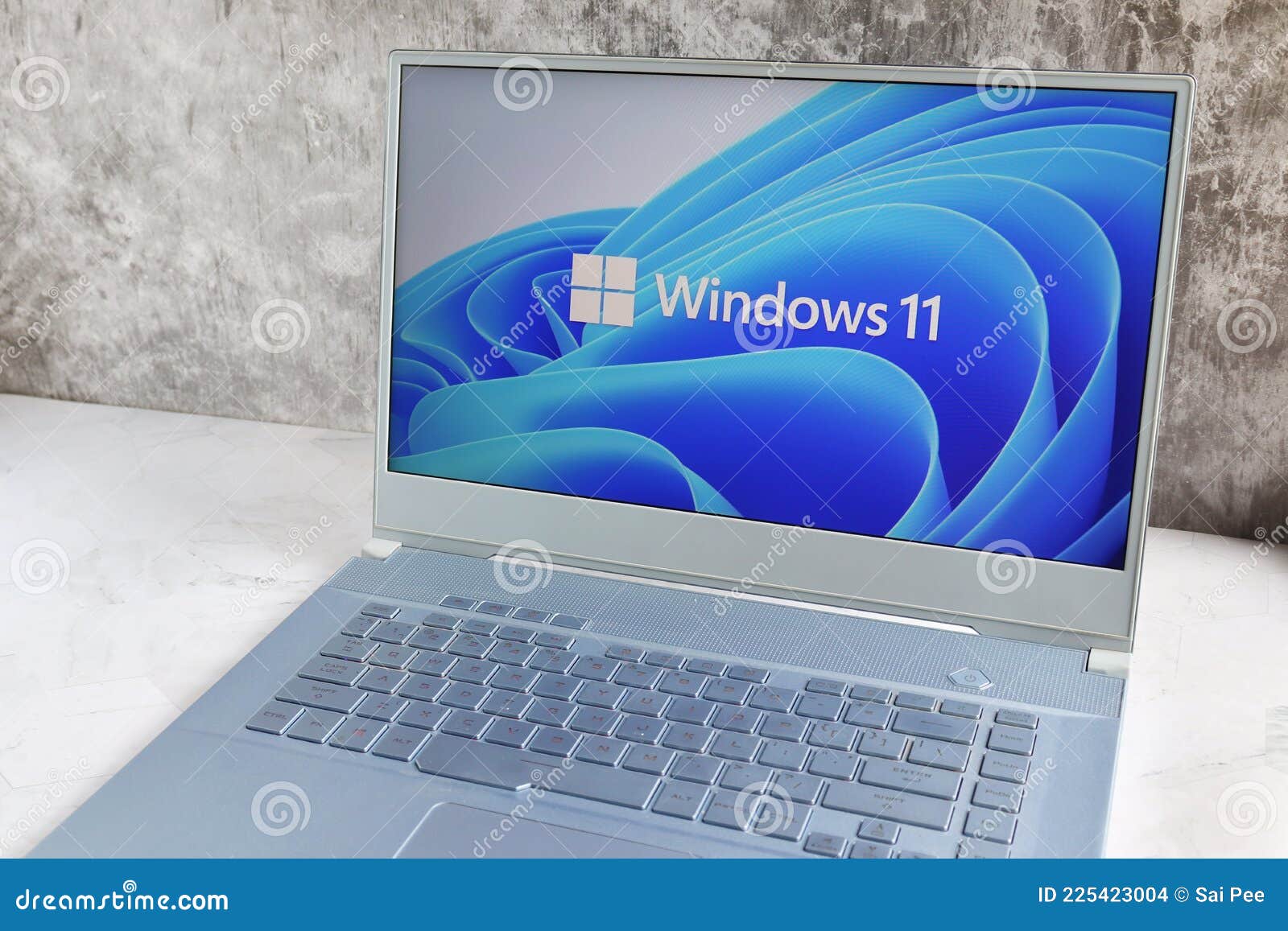 New Microsoft Windows 11 Logo on Computer Screen Editorial Stock Image ...