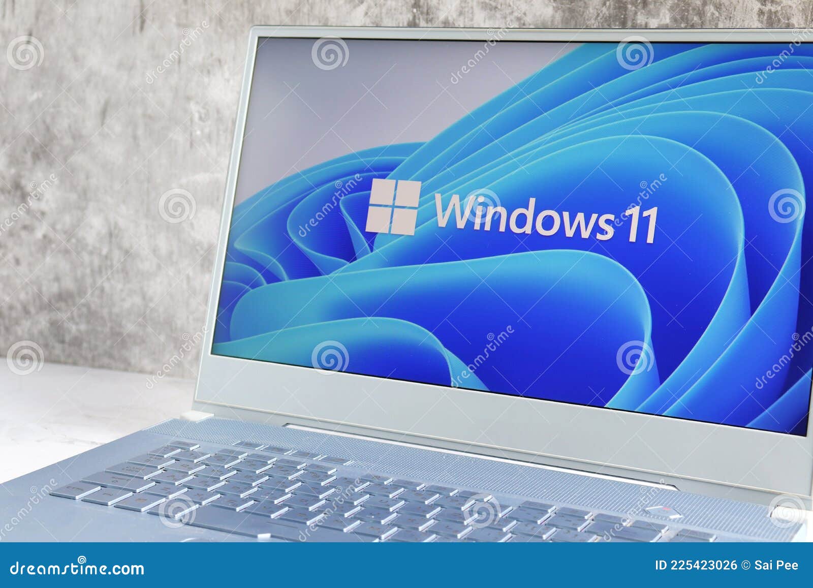 New Microsoft Windows 11 Logo on Computer Screen Editorial Photo ...