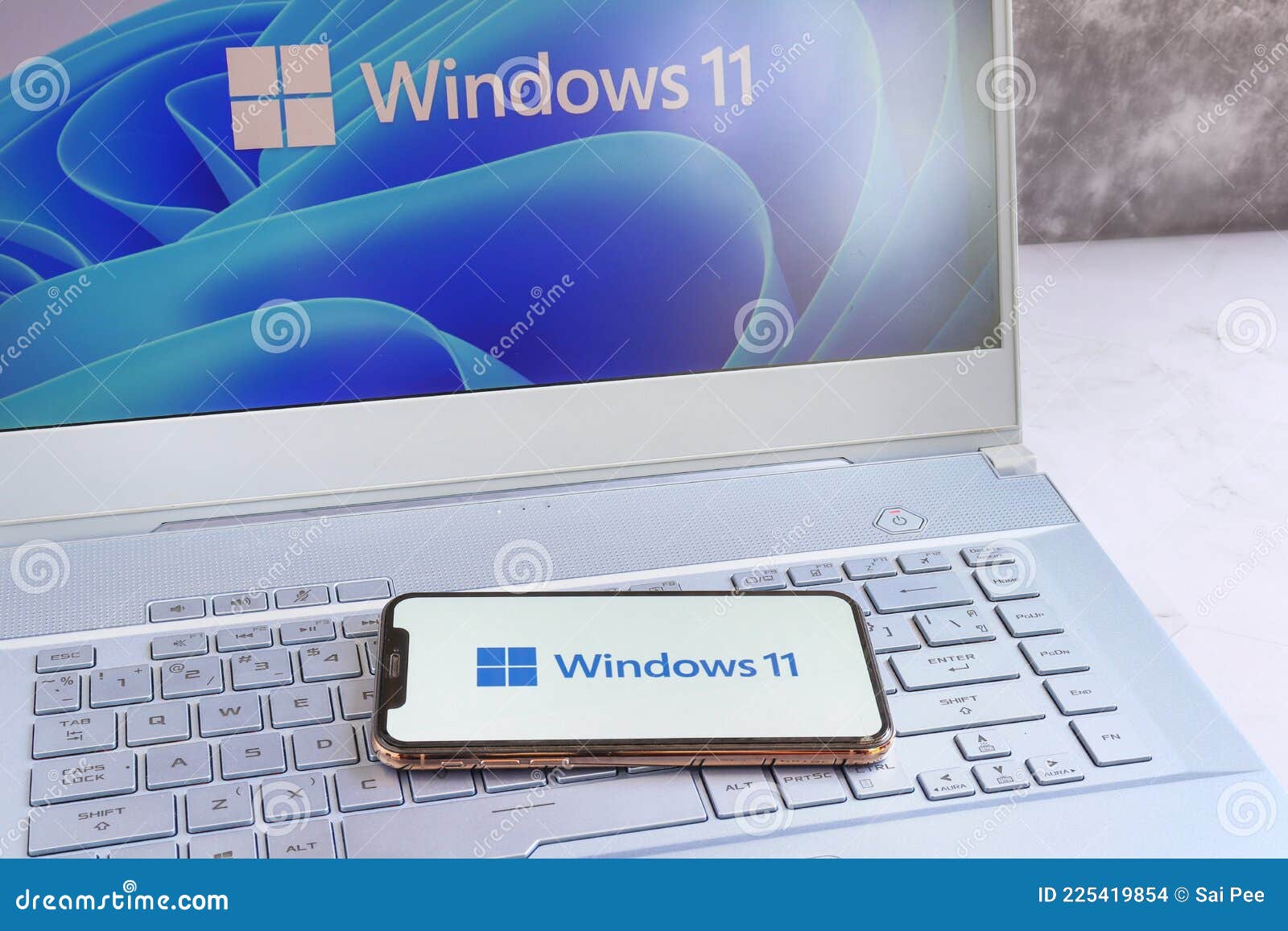 New Microsoft Windows 11 Logo on Computer Screen and Windows 11 Logo is ...