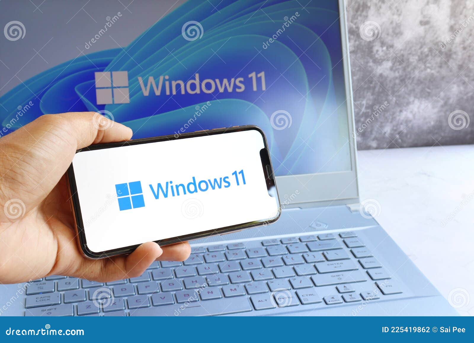 New Microsoft Windows 11 Logo on Computer Screen and Windows 11 Logo is ...