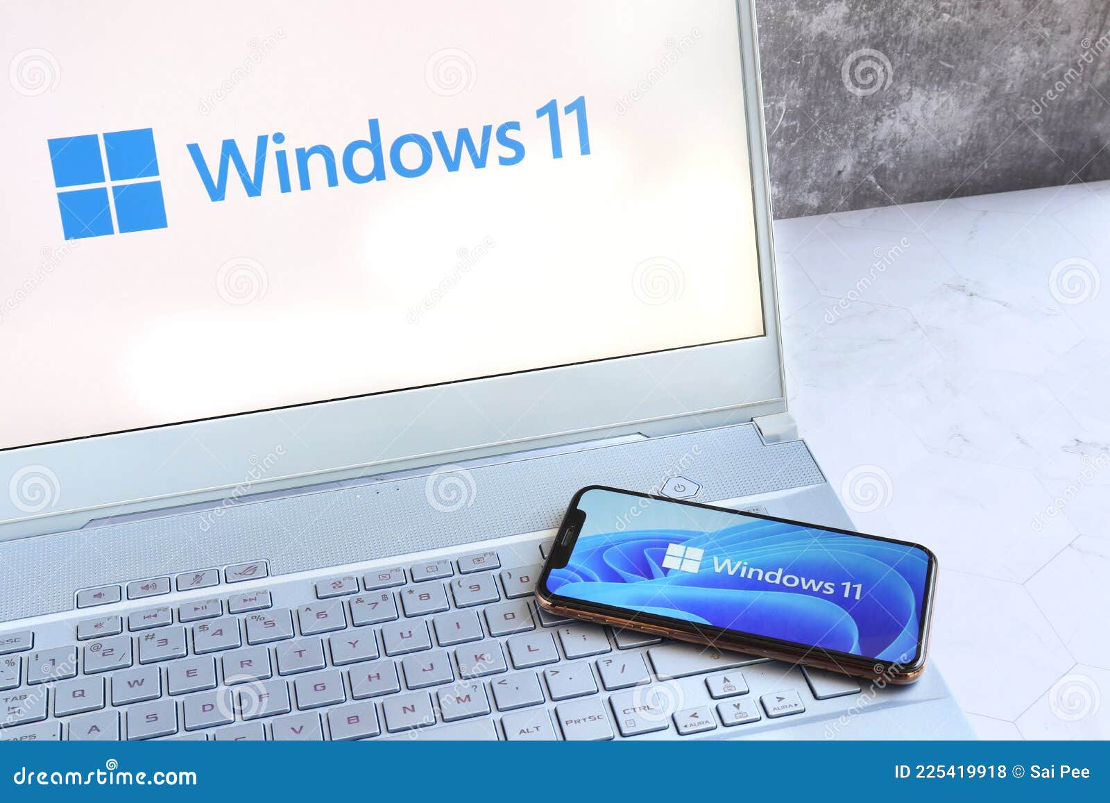 New Microsoft Windows 11 Logo on Computer Screen and Windows 11 Logo is ...