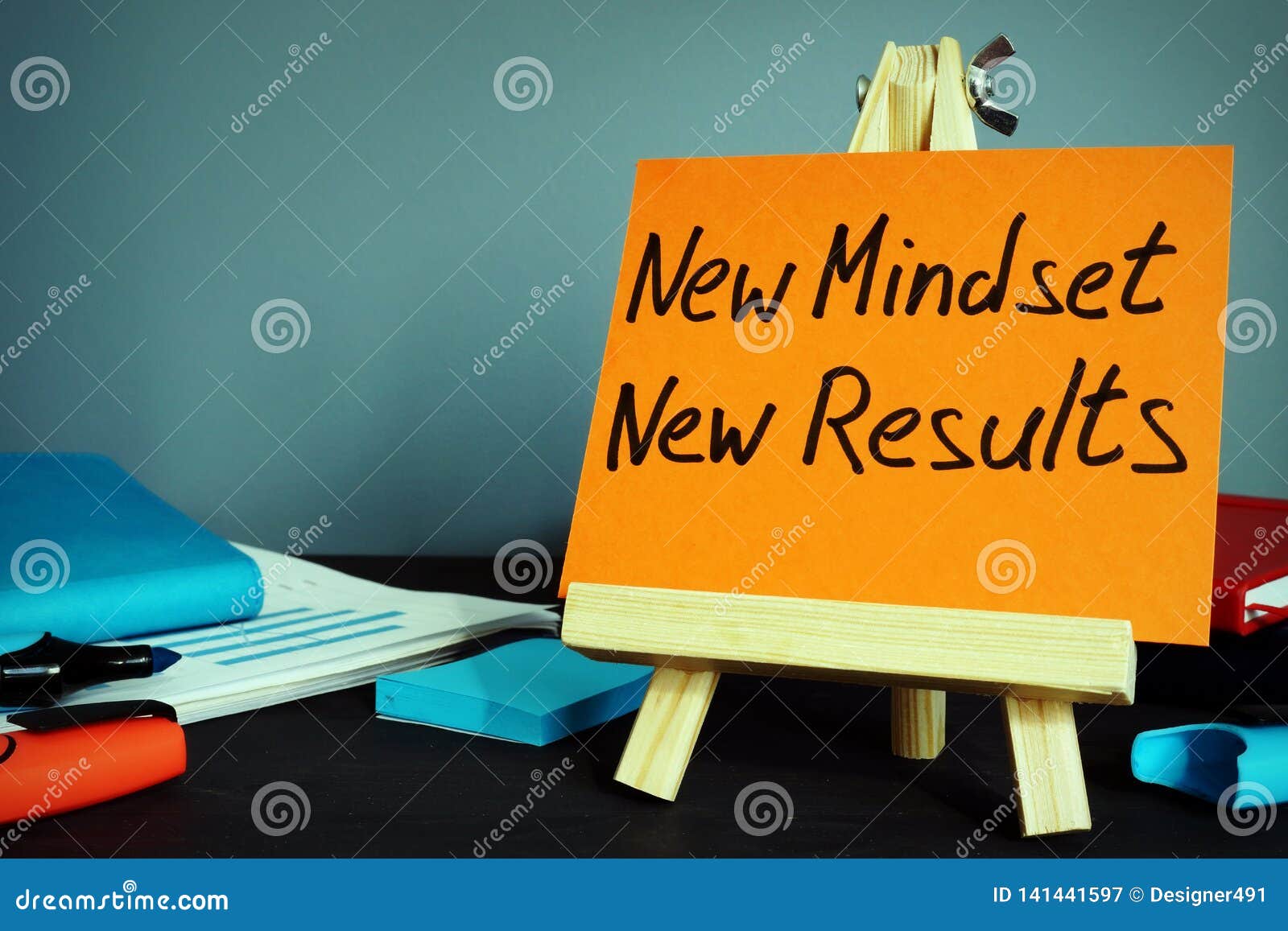 New Mindset New Results. Inspiration and Motivation Stock Image - Image ...