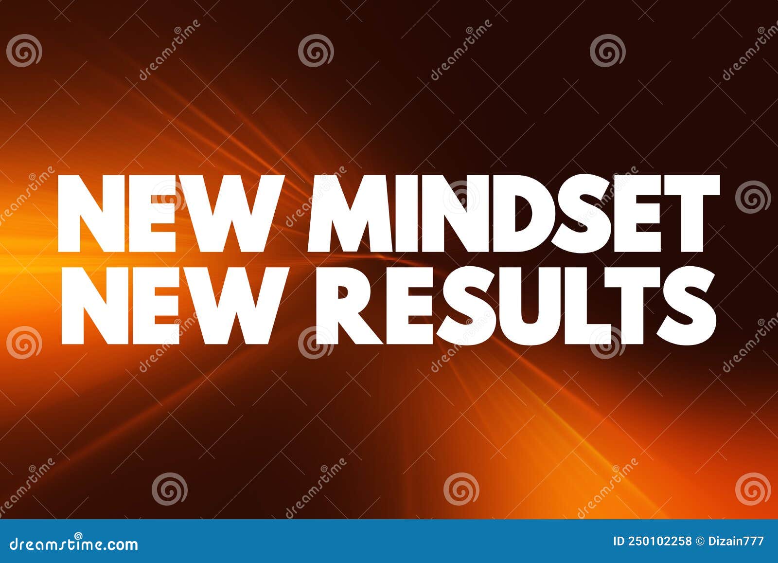 New Mindset New Results Quote, Concept Background Stock Illustration ...