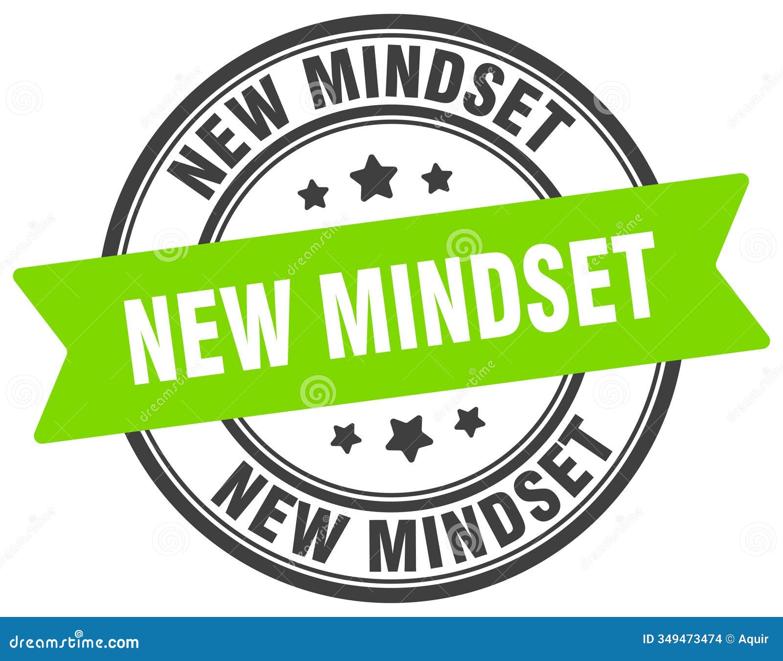 New Mindset Stamp. New Mindset Label on Transparent Background. Round ...