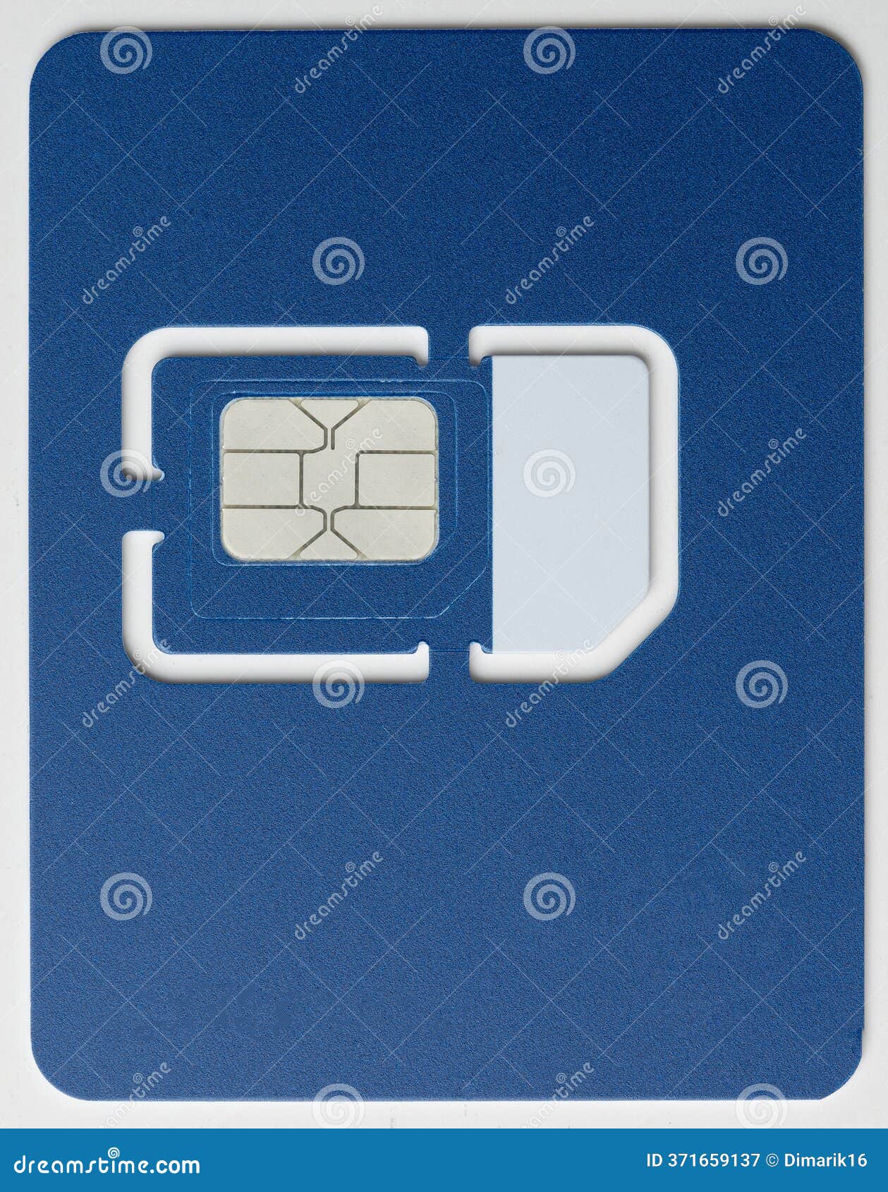 New Mobile SIM Card On Blue Background Ready For Activation And Use ...
