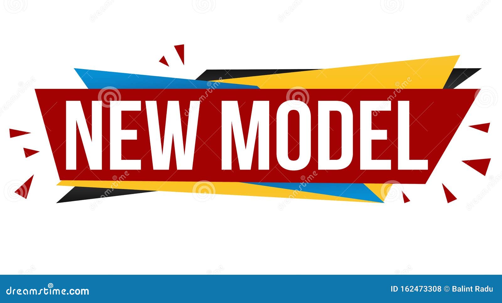 New model banner design stock vector. Illustration of futuristic ...