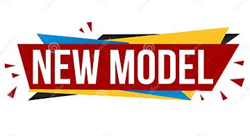 New model banner design stock vector. Illustration of futuristic ...