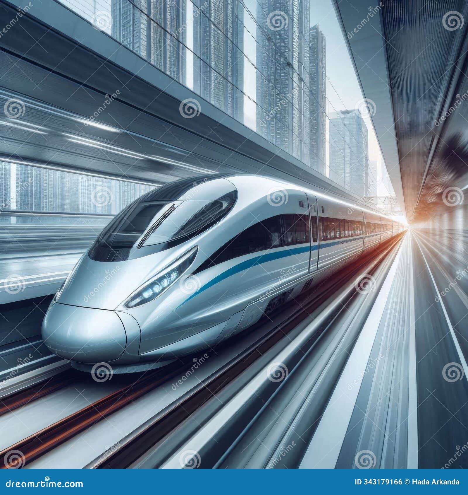 New Model Chinese High-speed Train in Motion, Sleek Design with Dynamic ...