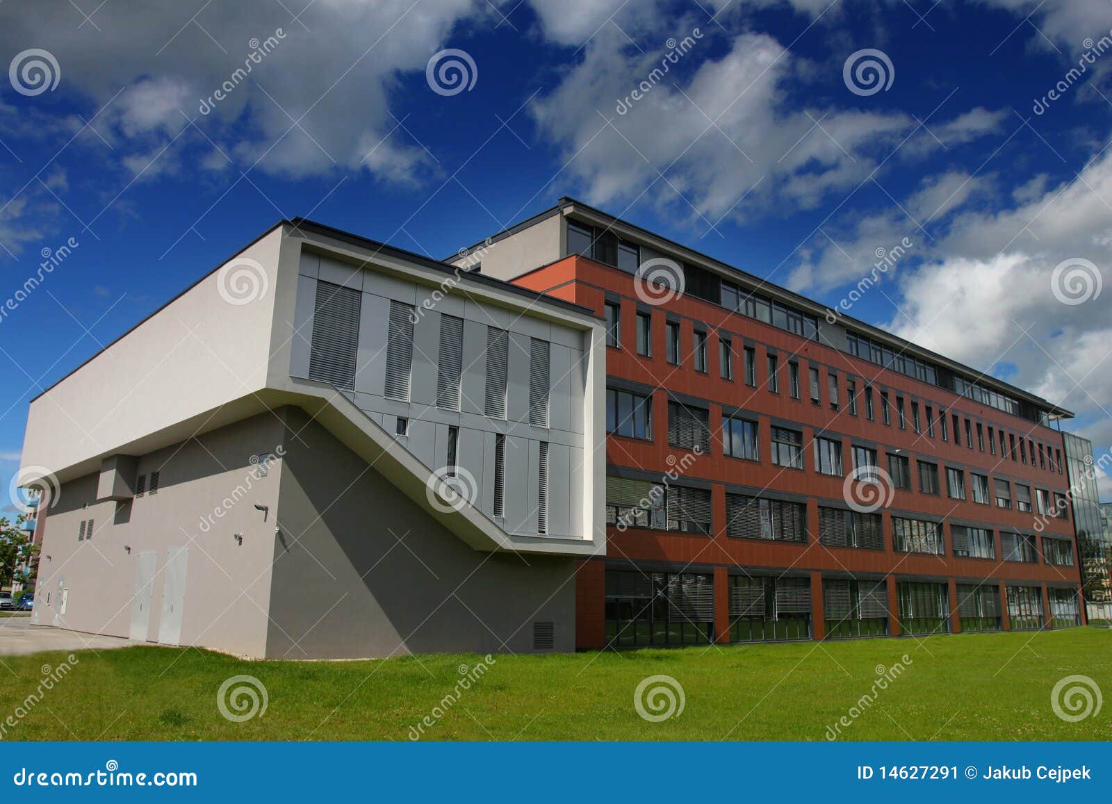 New Modern Administration Building Stock Image - Image of construction ...