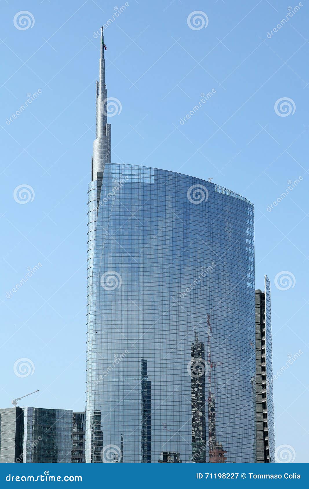 New Modern Architecture in Milan Stock Image - Image of glass, finance ...