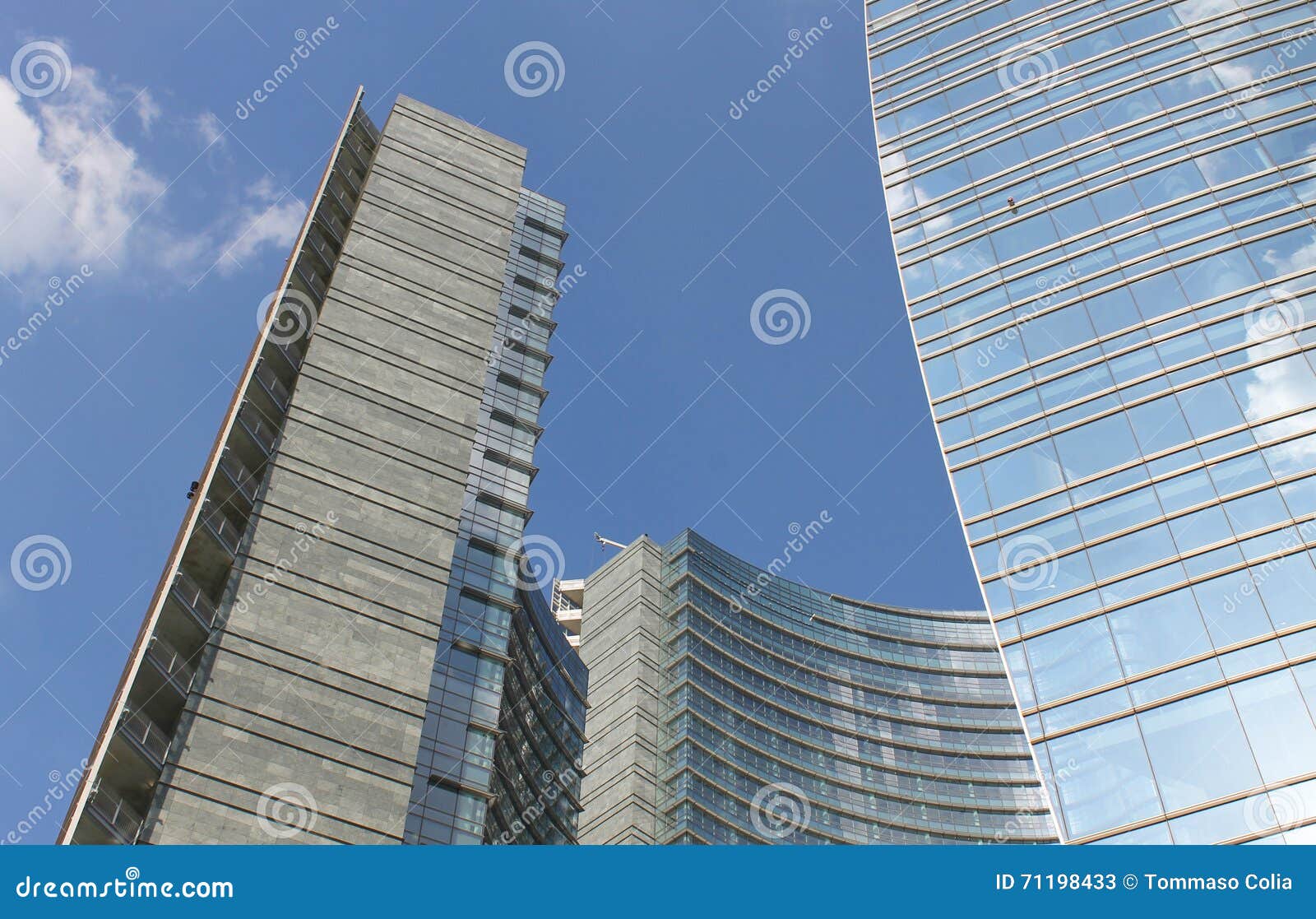 New Modern Architecture in Milan Stock Image - Image of city, glass ...