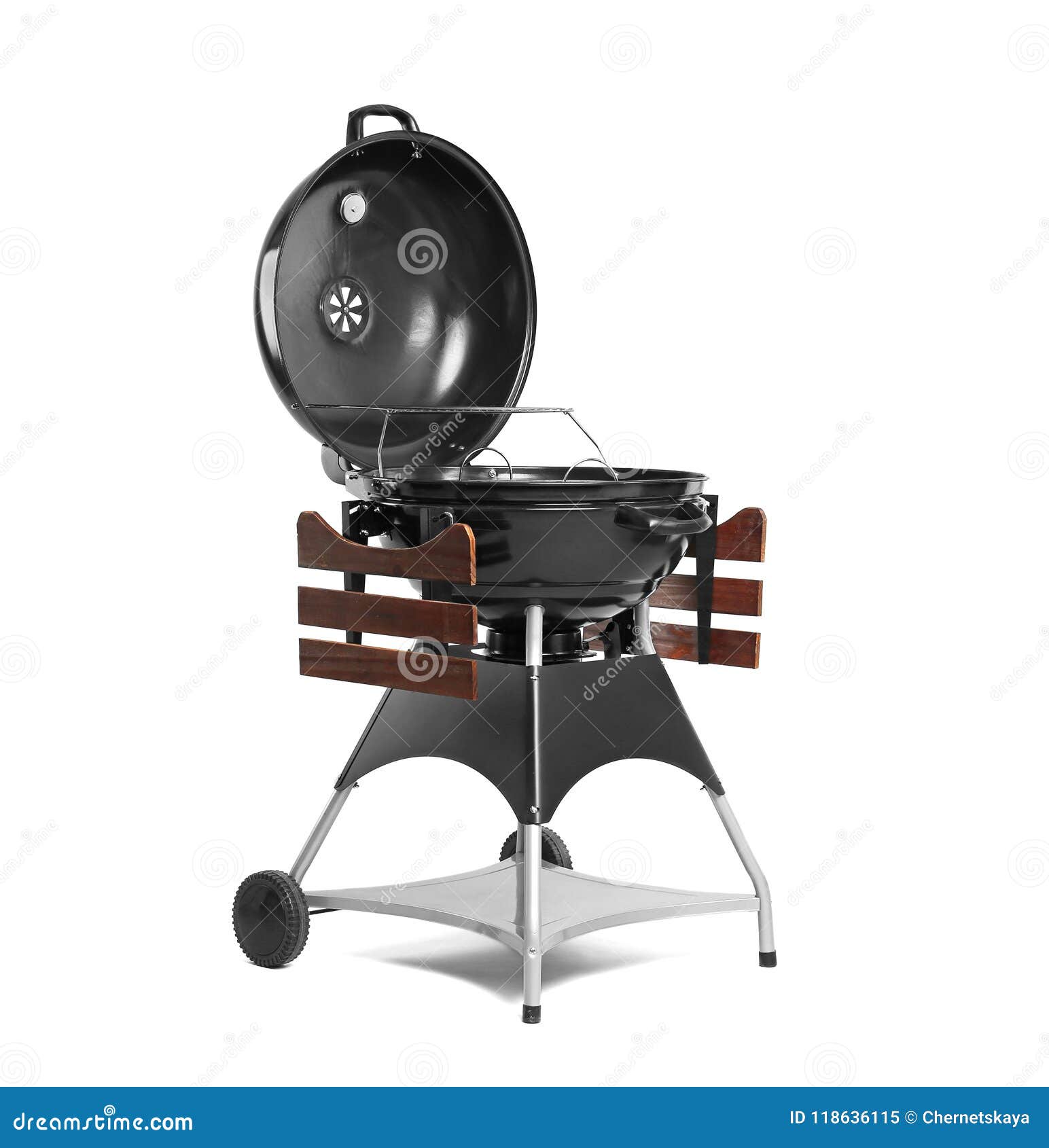 New modern barbecue grill stock image. Image of meat - 118636115