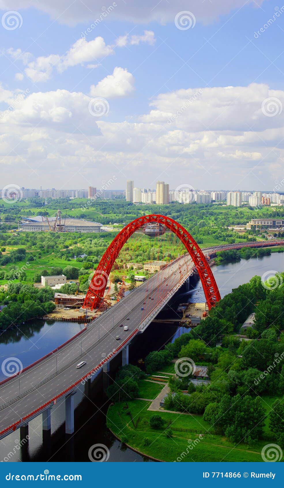 The new modern bridge stock photo. Image of tall, street - 7714866