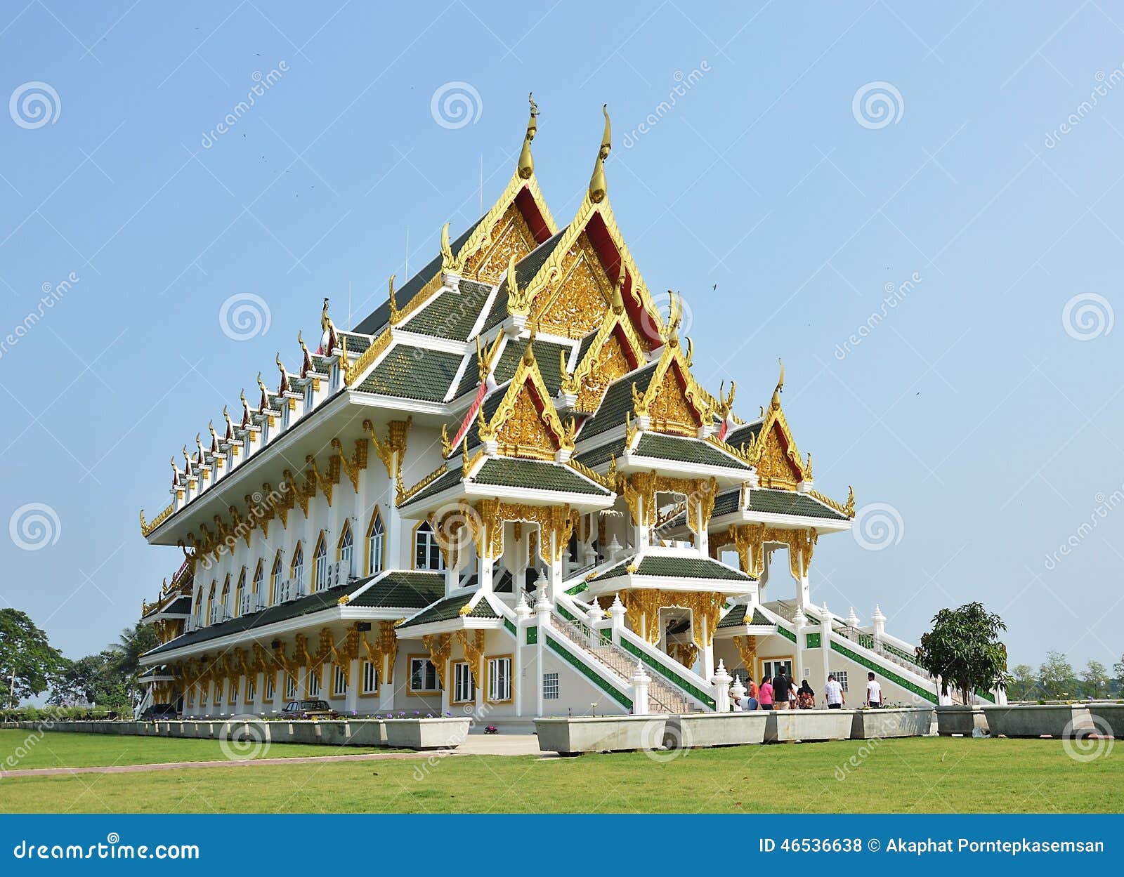 New modern Buddhist church stock photo. Image of temple - 46536638