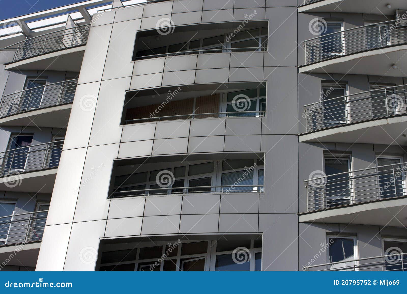 New modern building stock photo. Image of facade, blue - 20795752