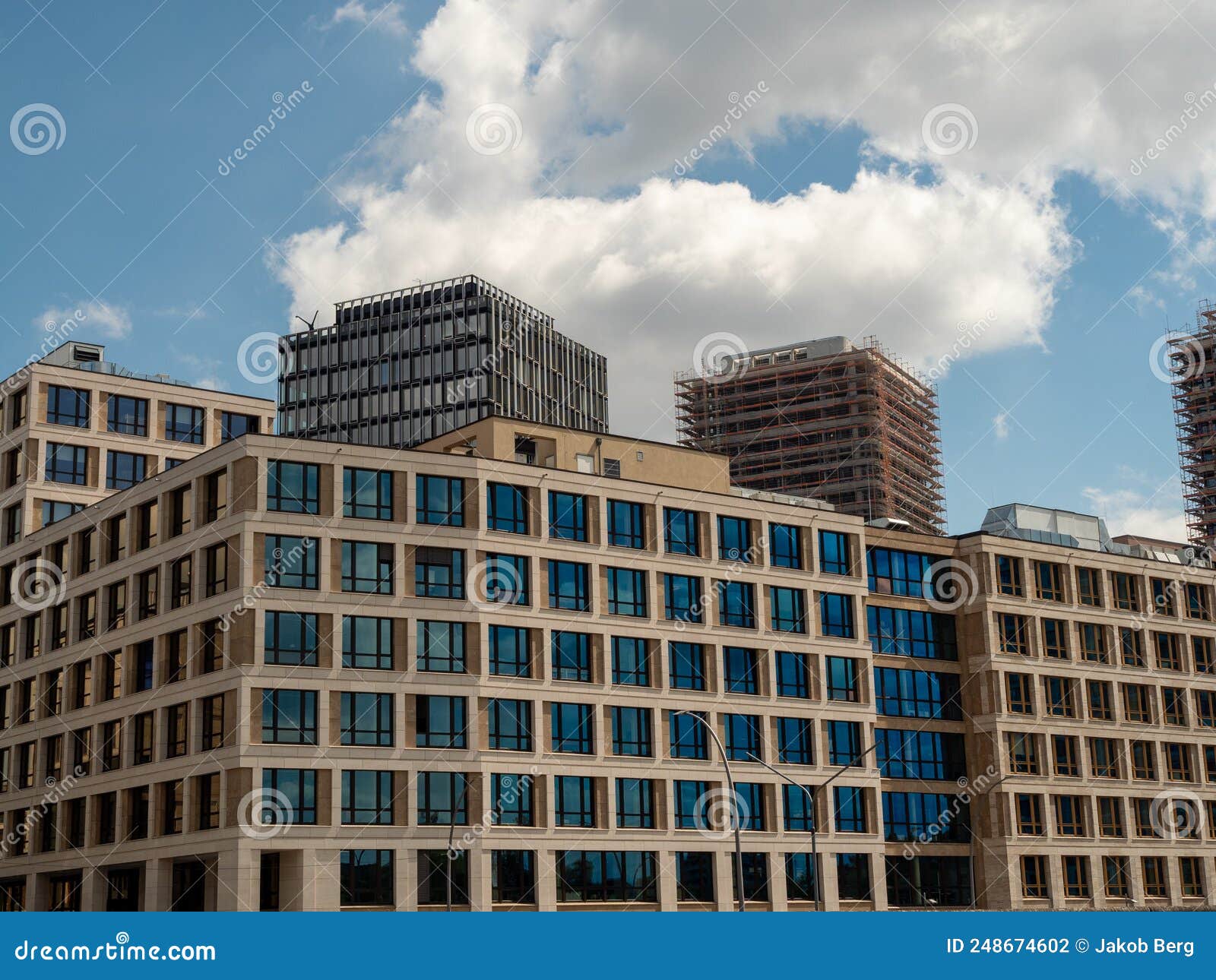 New Modern Building Facades. New Buildings Stock Photo - Image of ...