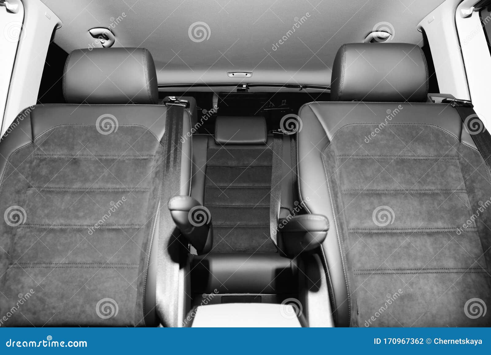New Modern Car with Seats Inside Stock Photo - Image of design ...