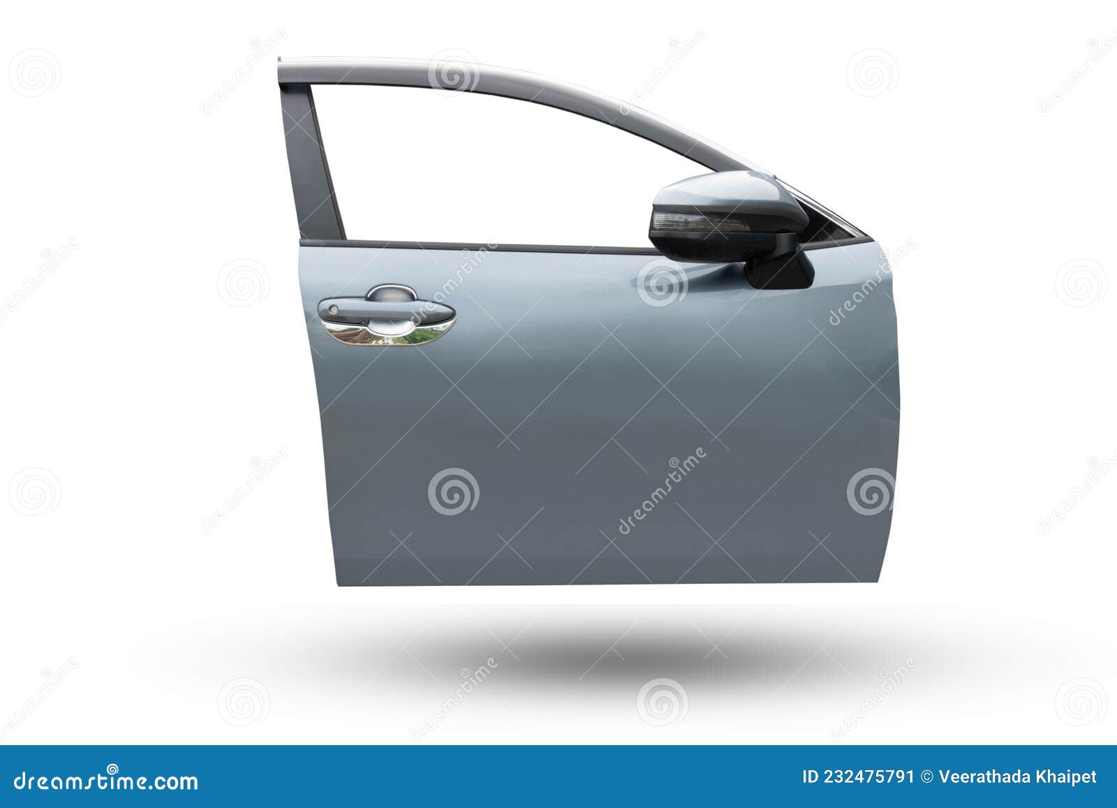 New Modern Car Door on White Background with Clipping Path Stock Image ...