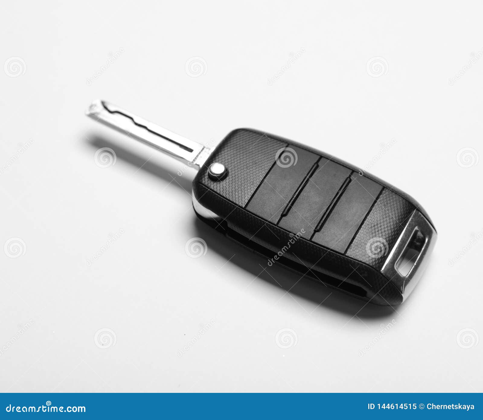 New Modern Car Key on White Stock Image - Image of safety, control ...
