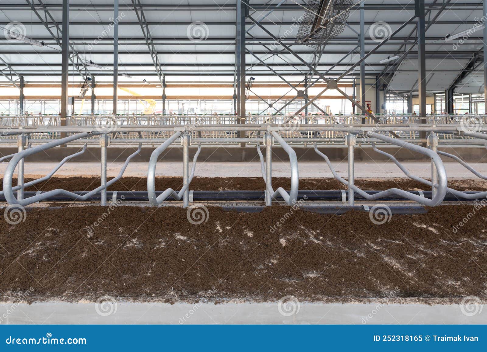 Modern Cattle Station With Solar Panels, An Alternative Energy Source ...