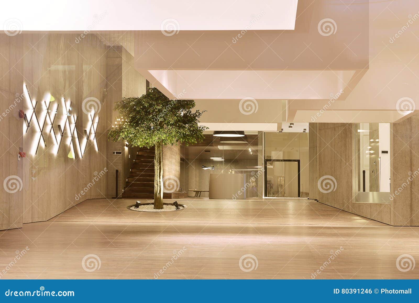 New Modern Commercial Space Exhibition Hall Stock Photo - Image of ...