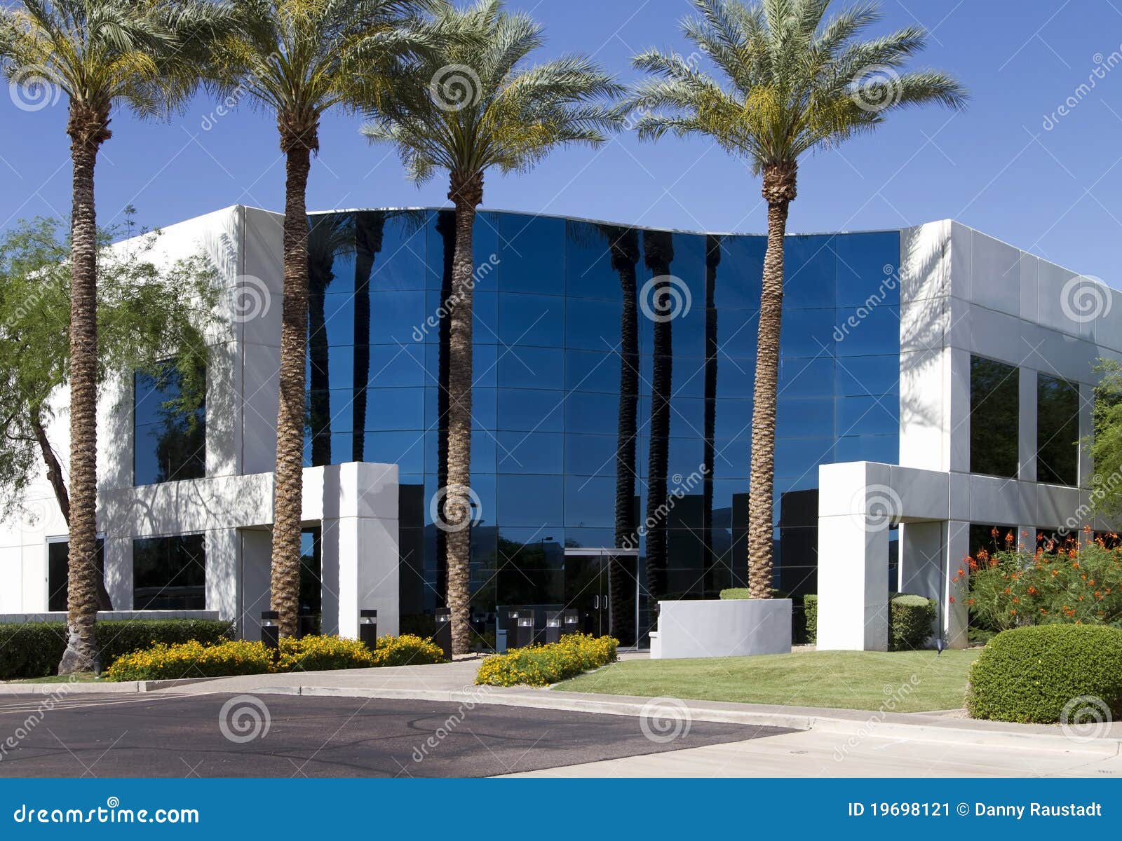 New Modern Corporate Office Building Entrance Stock Image - Image of ...
