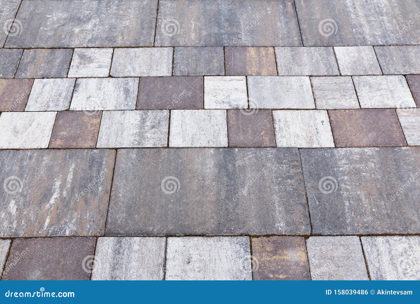 New Modern Granite Tiles on the Footpath. Texture and Backdrop for Text ...