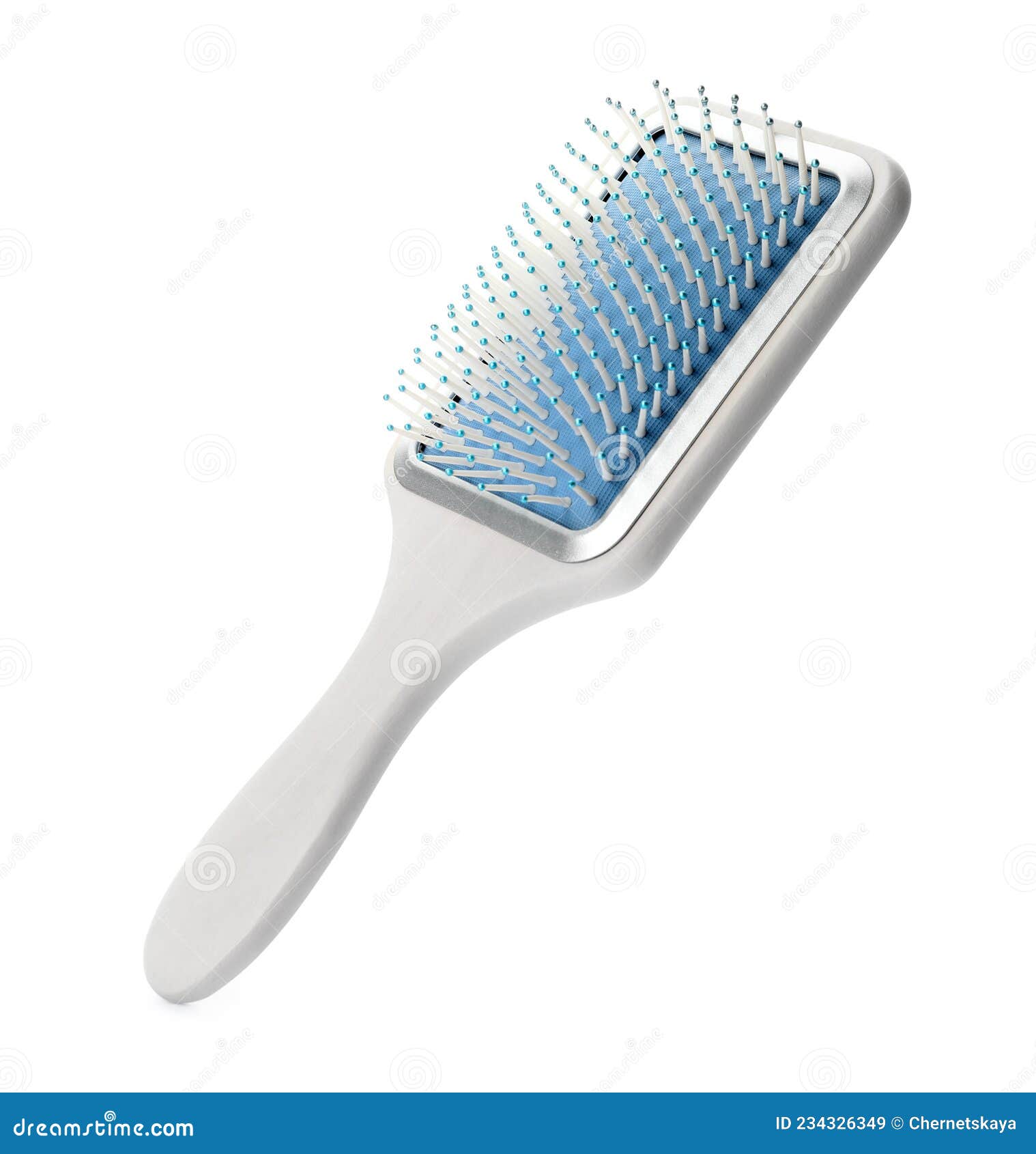 New Modern Hair Brush Isolated on White Stock Image - Image of ...