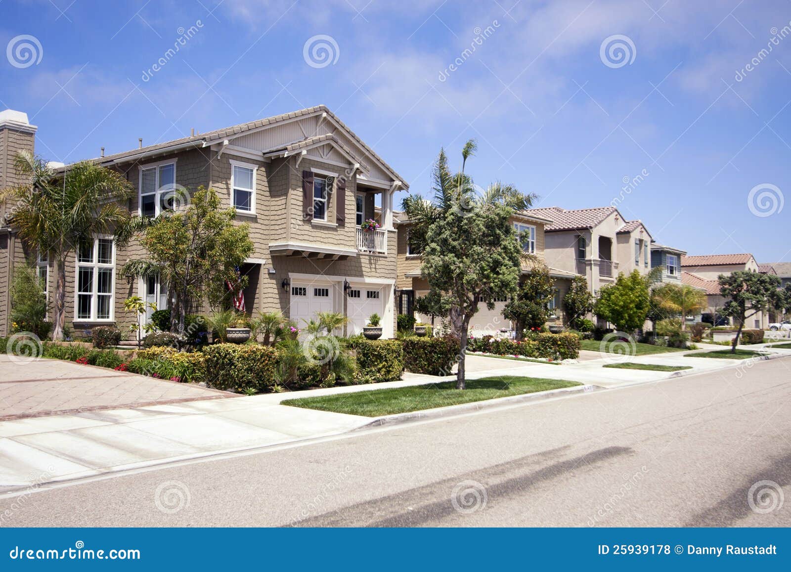 New Modern Home Community in Southern California Stock Photo - Image of ...