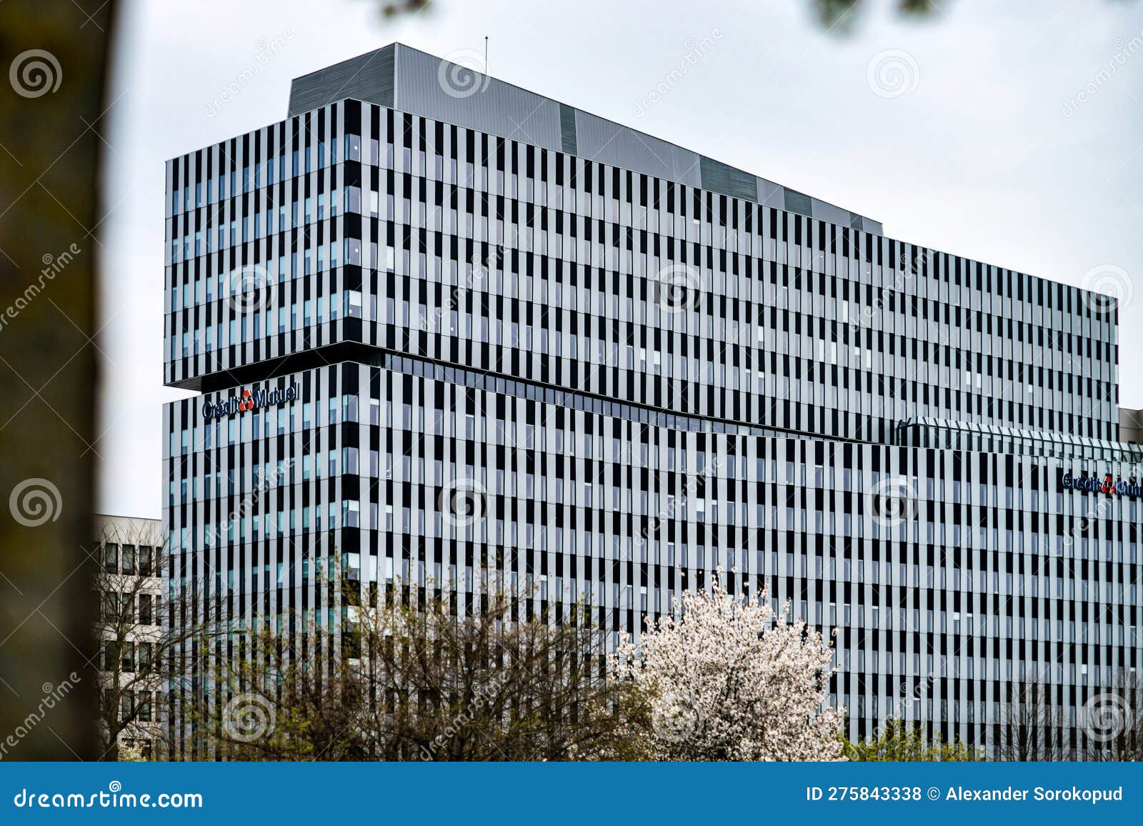 New Modern Large Glass and Concrete Buildings in Strasbourg Editorial ...