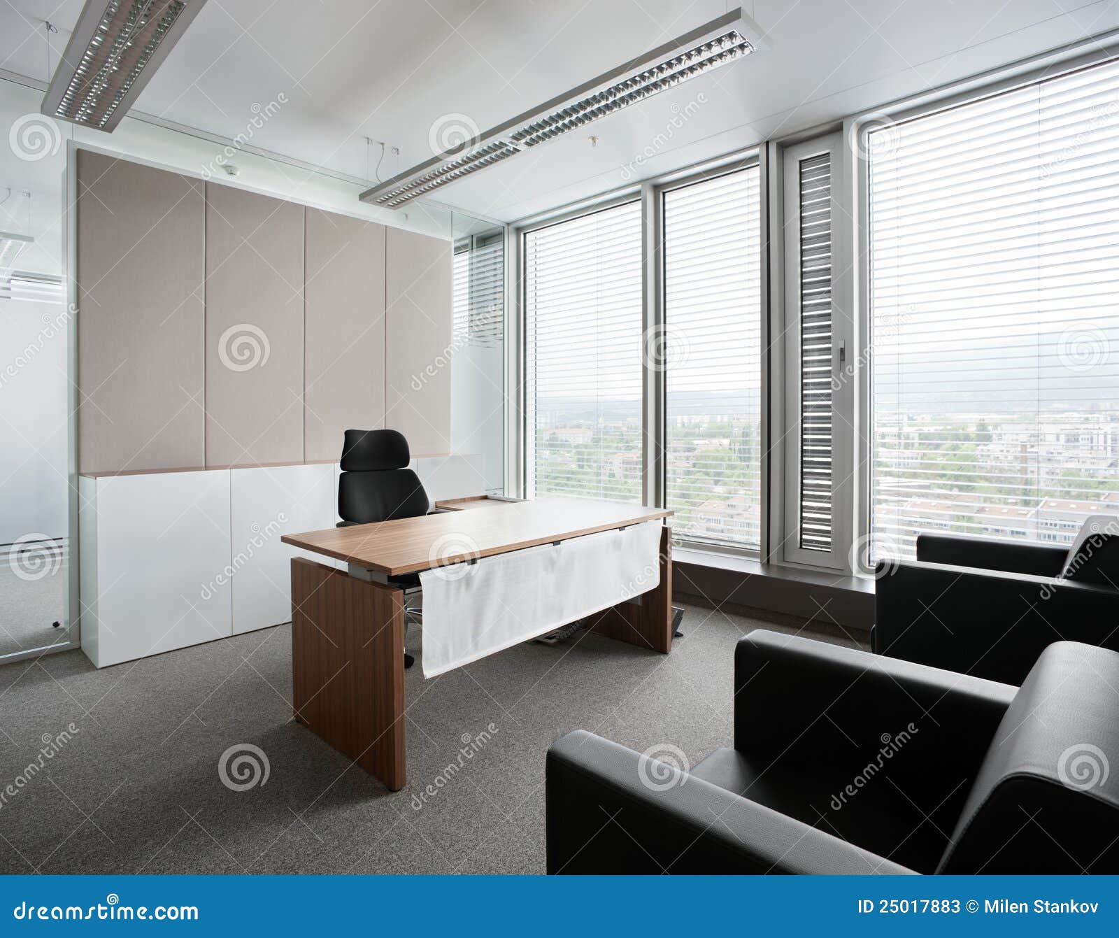 New modern office stock image. Image of highlights, interior - 25017883