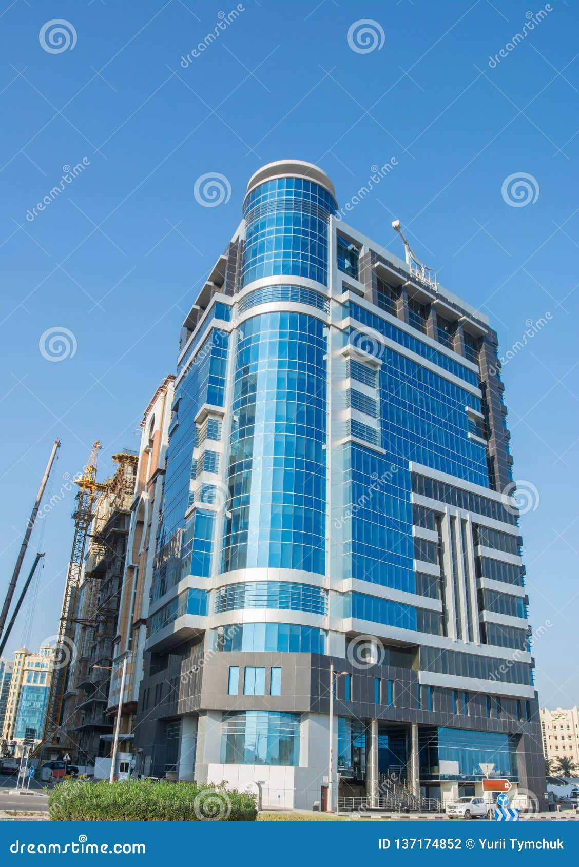 New Modern Office Building with the Glass-clad Facade Editorial ...