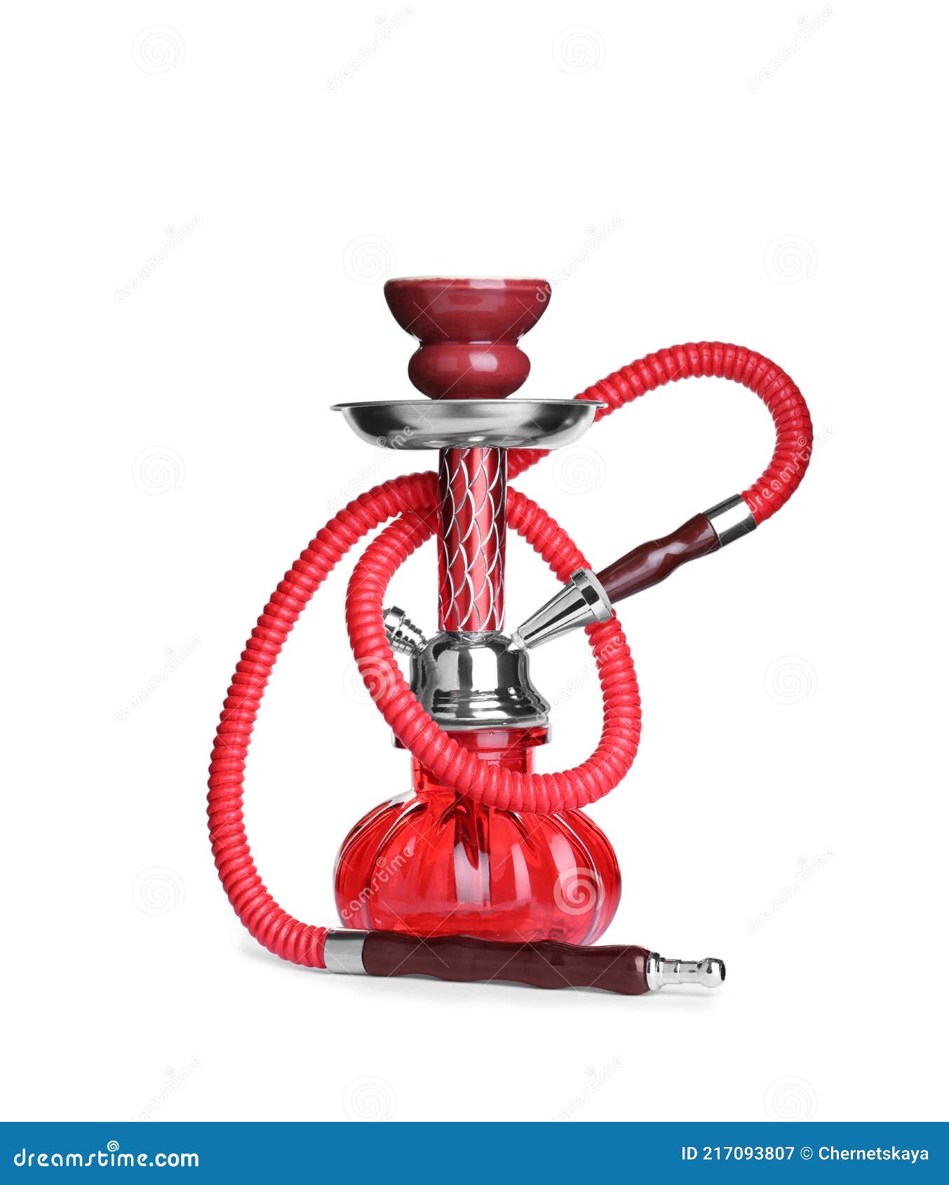 New Modern Red Hookah Isolated on White Stock Image - Image of pipe ...