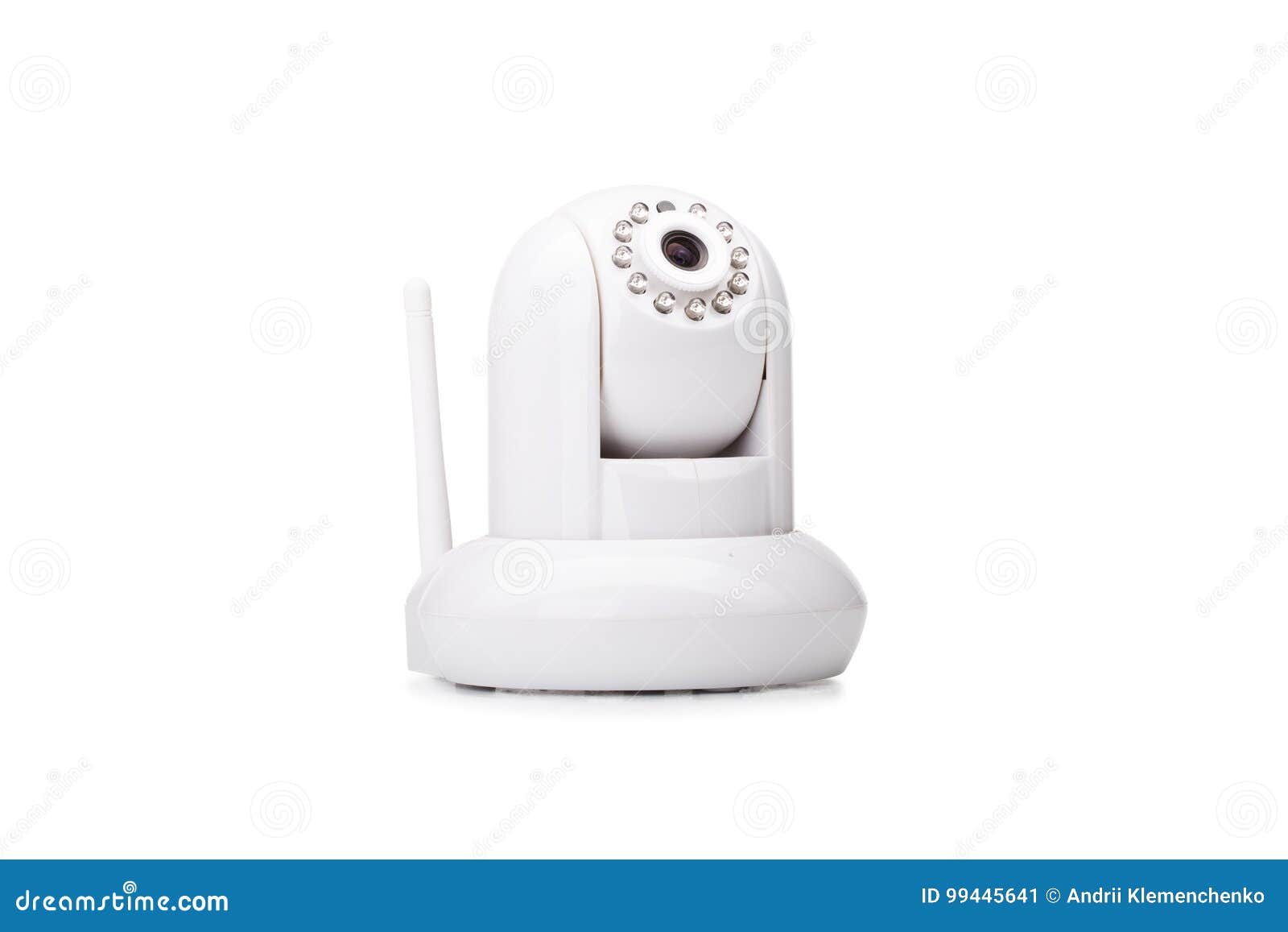 New Modern Rounded USB Web Camera Isolated on a White Background. a ...