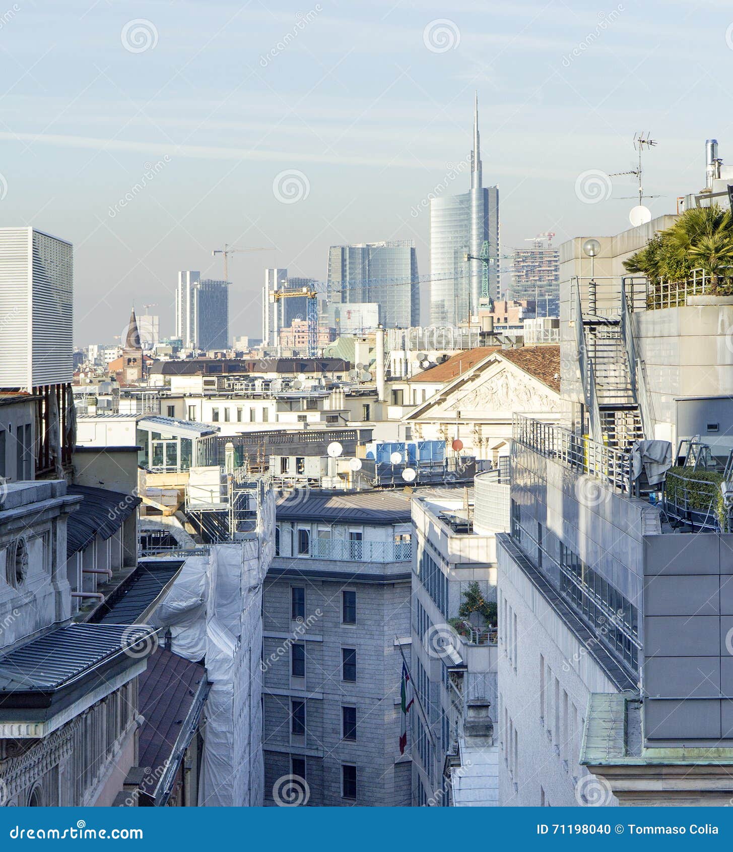 New Modern Skyline in Milan Stock Photo - Image of lombardy, panorama ...