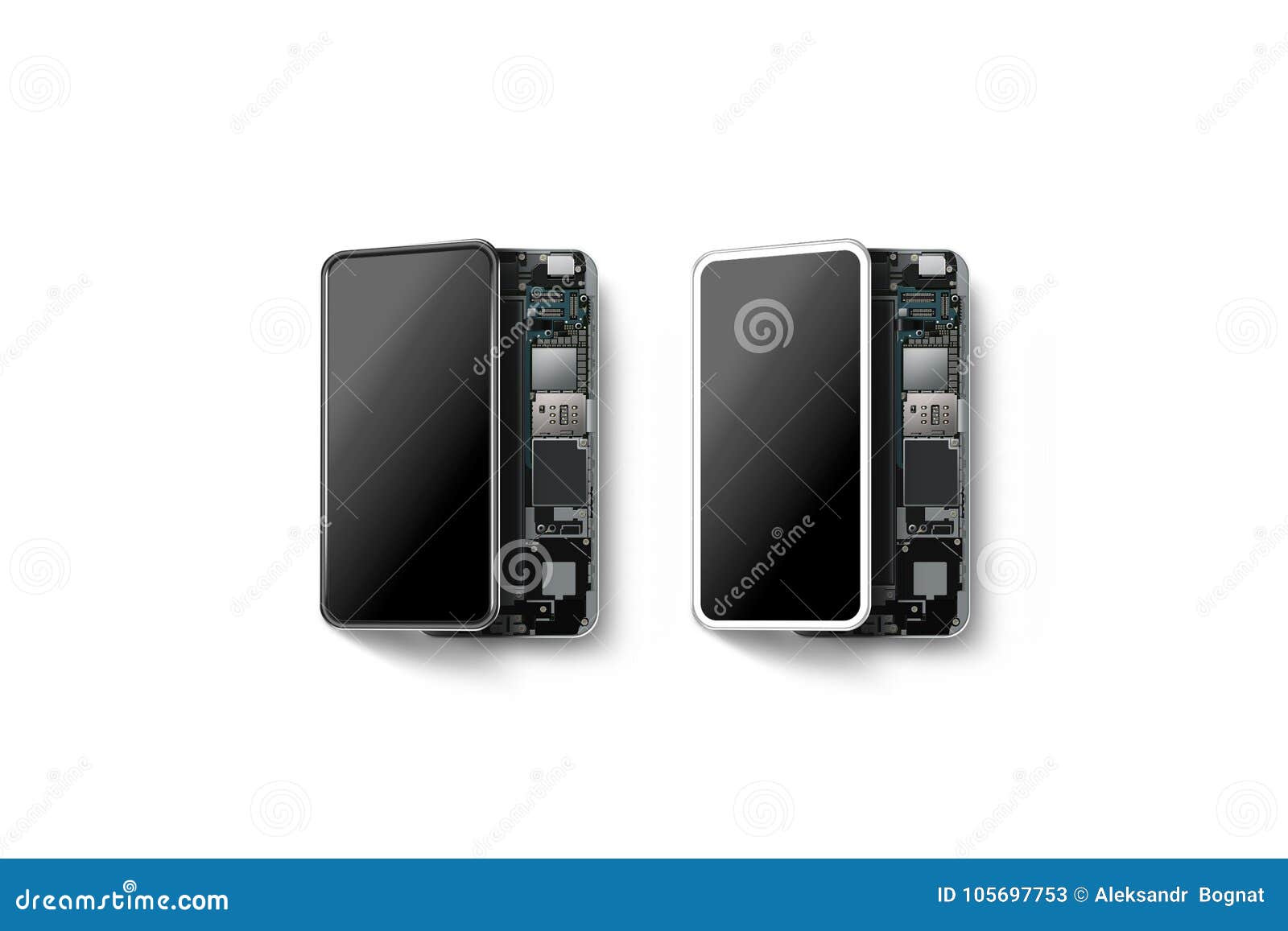 Disassembled Telephone Technical Illustration Cartoon Vector ...