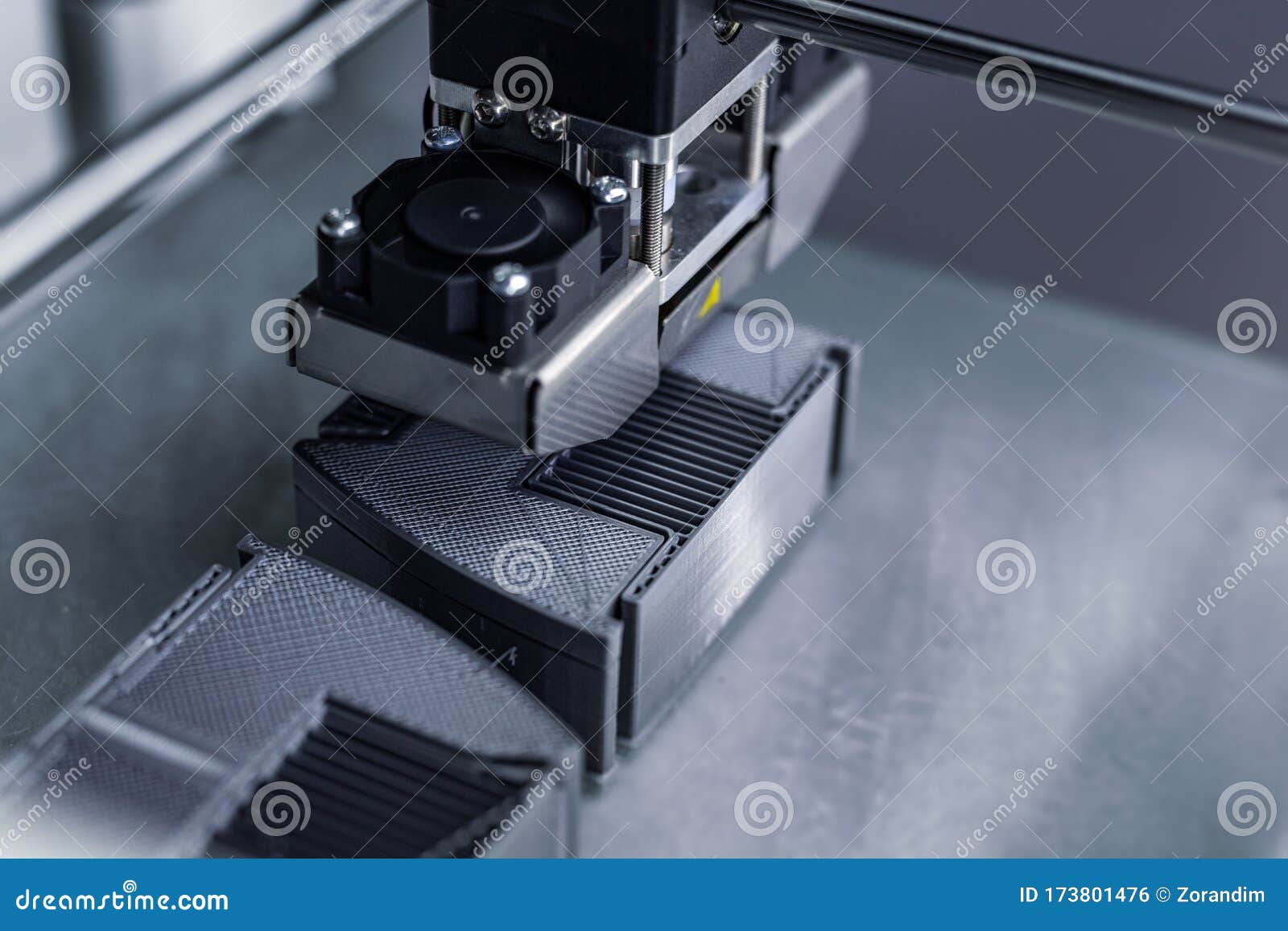Modern Technical 3D Printing. Electronic Three Dimensional Plastic ...