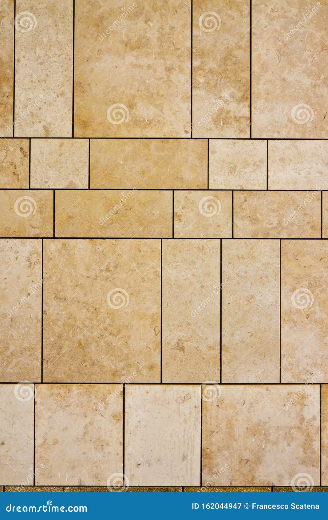 New Modern Ventilated Stone Wall Made with Different Blocks of ...