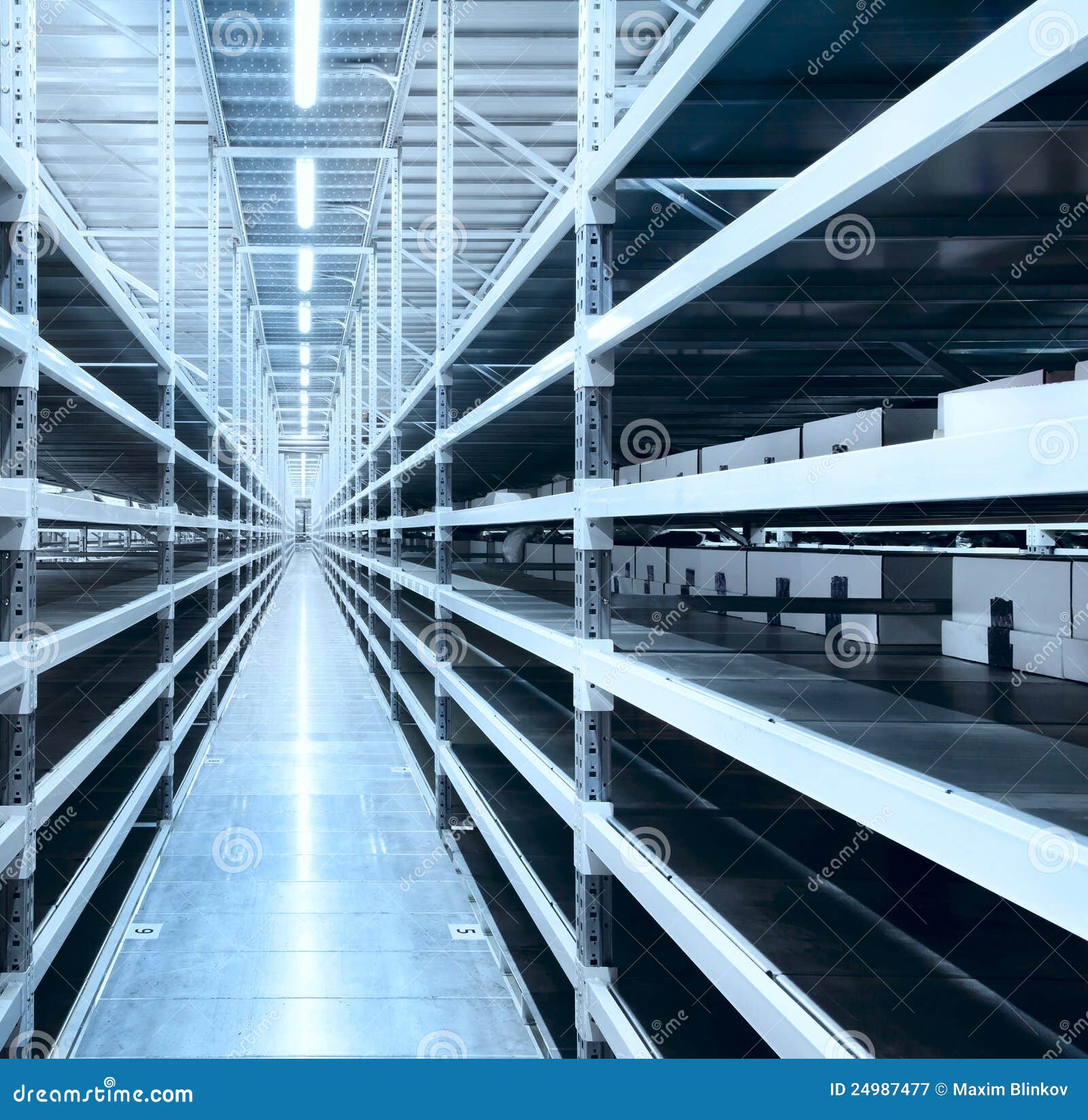 New and modern warehouse stock image. Image of industry - 24987477