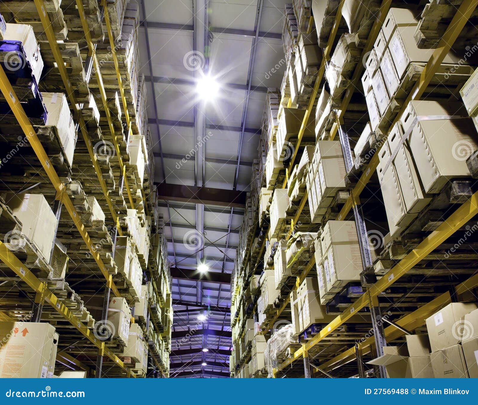 New and modern warehouse stock photo. Image of packing - 27569488