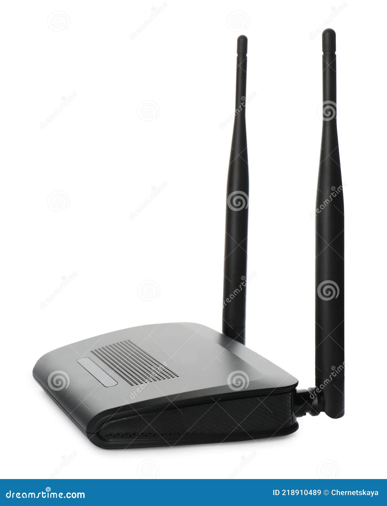 New Modern Wi-Fi Router Isolated on White Stock Image - Image of ...
