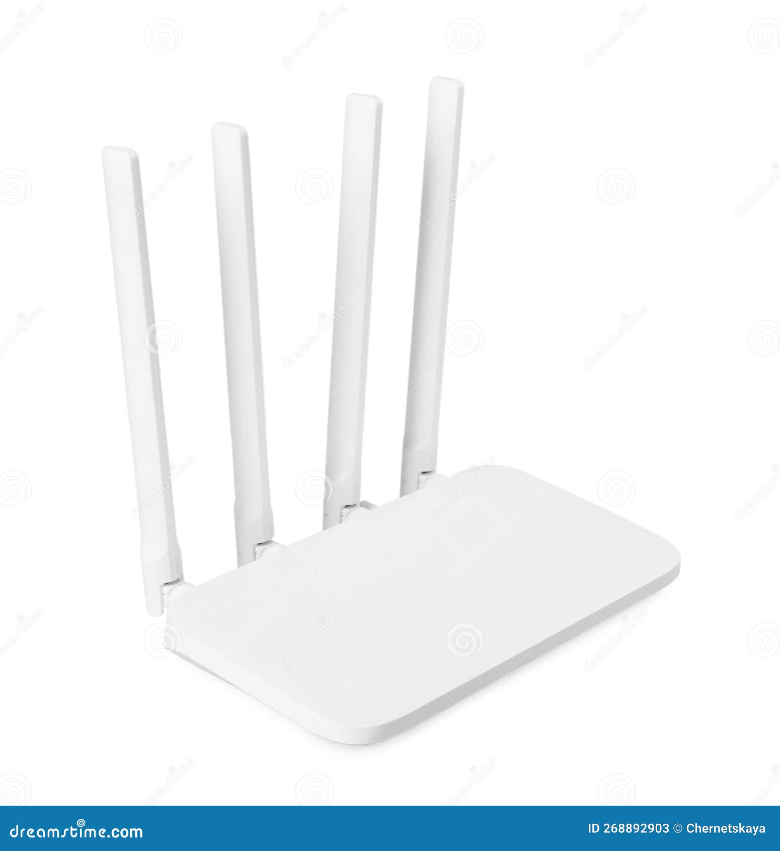 New Modern Wi-Fi Router Isolated on White Stock Image - Image of signal ...
