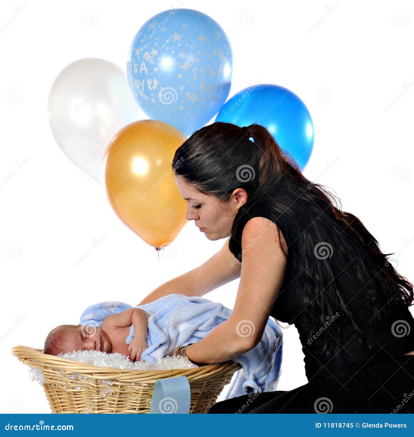 New Mommy stock image. Image of small, balloons, family - 11818745