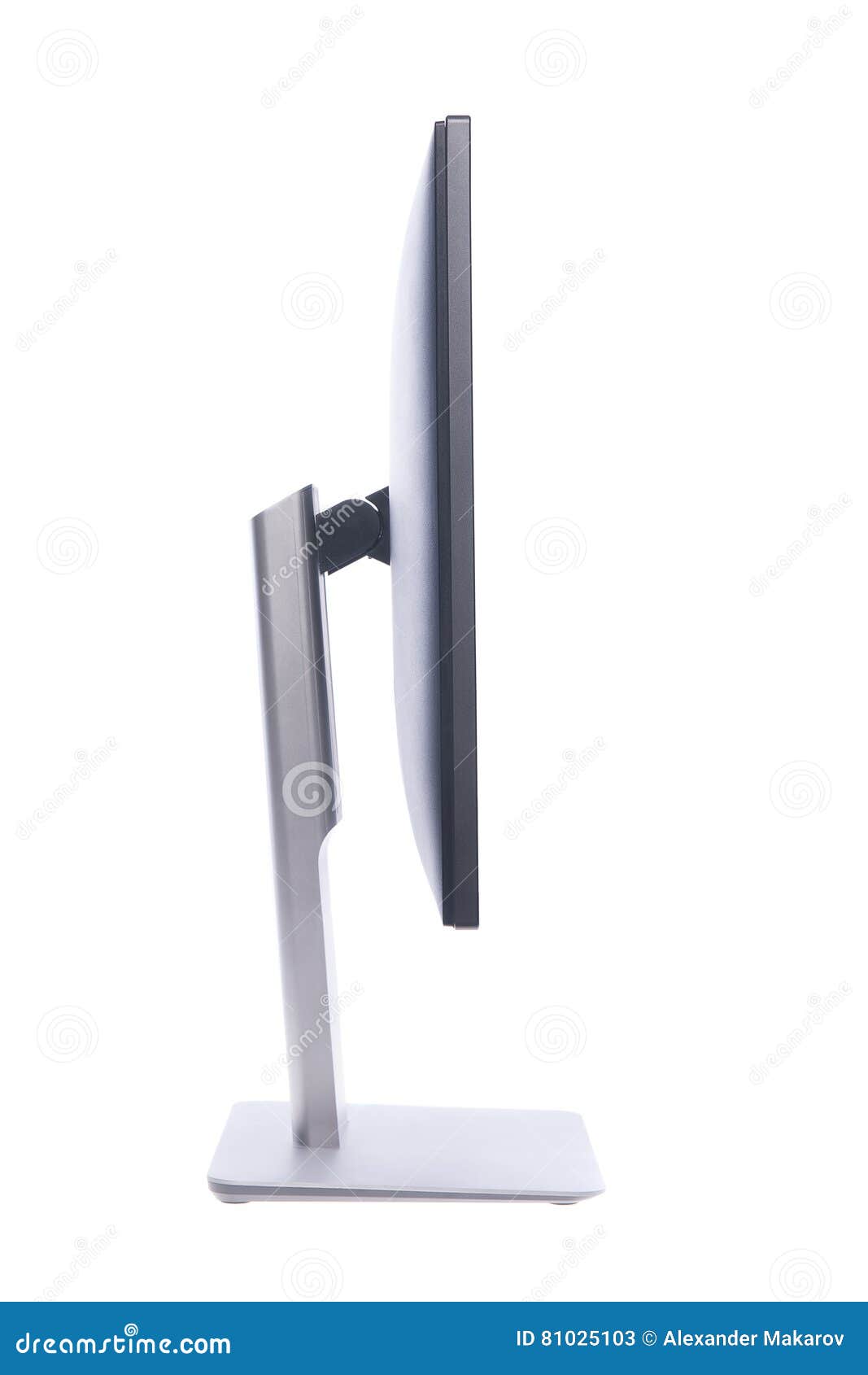 New Monitor, Computer Display, Side View Stock Image - Image of metal ...